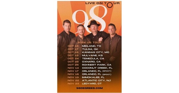 98 Degrees Announce Fall 2024 Tour and XOXO Entertainment Partnership