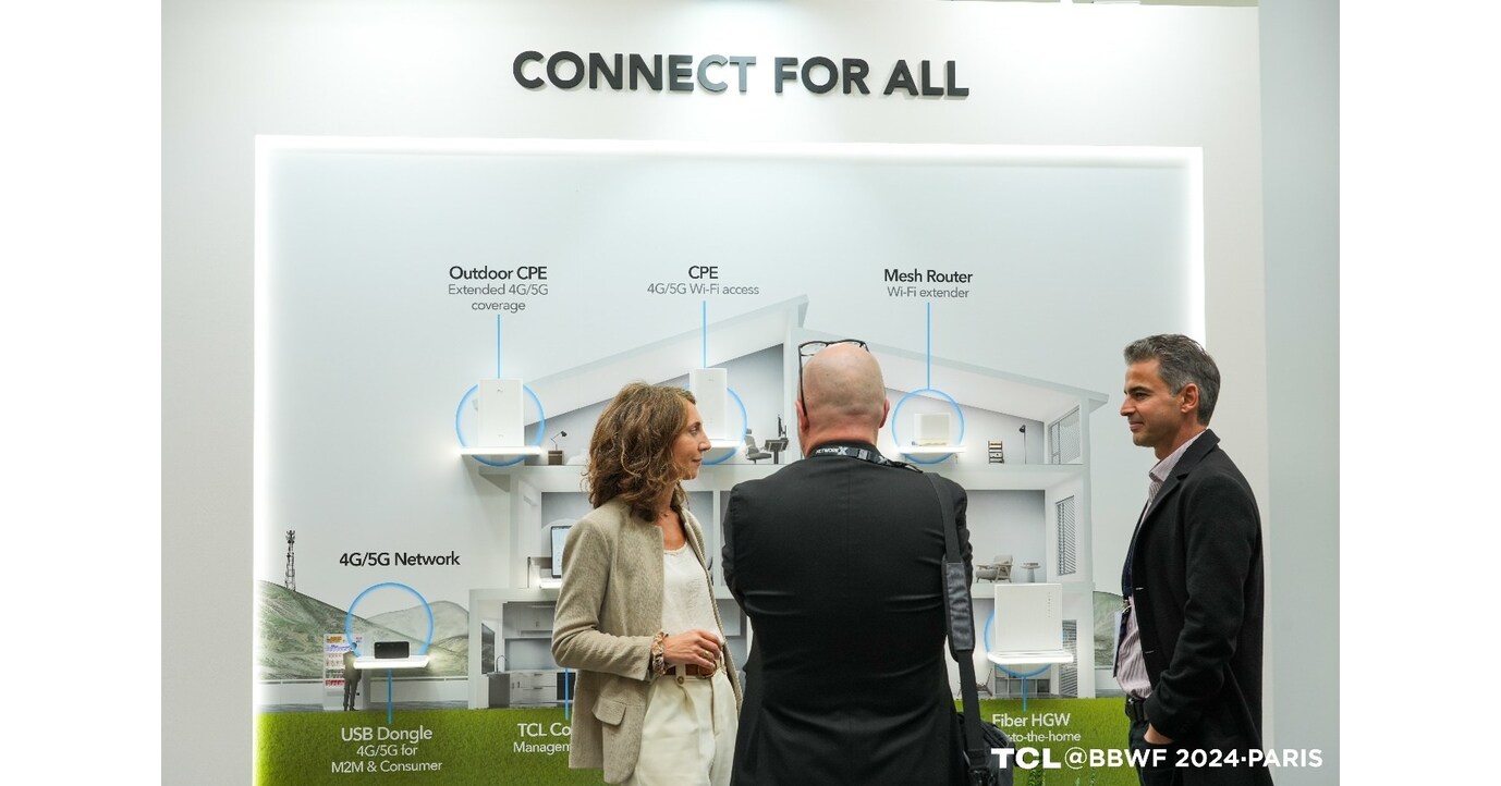 TCL Showcases Enhanced Connectivity Devices for All Scenarios at BBWF 2024