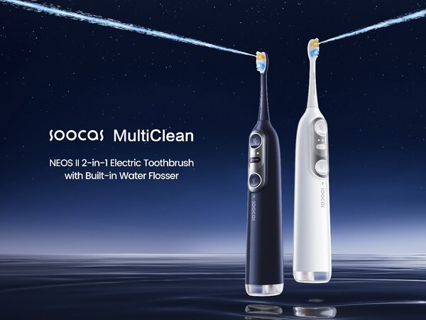 Soocas Unveils NEOS ll: The First 2-in-1 Electric Toothbrush with Built ...