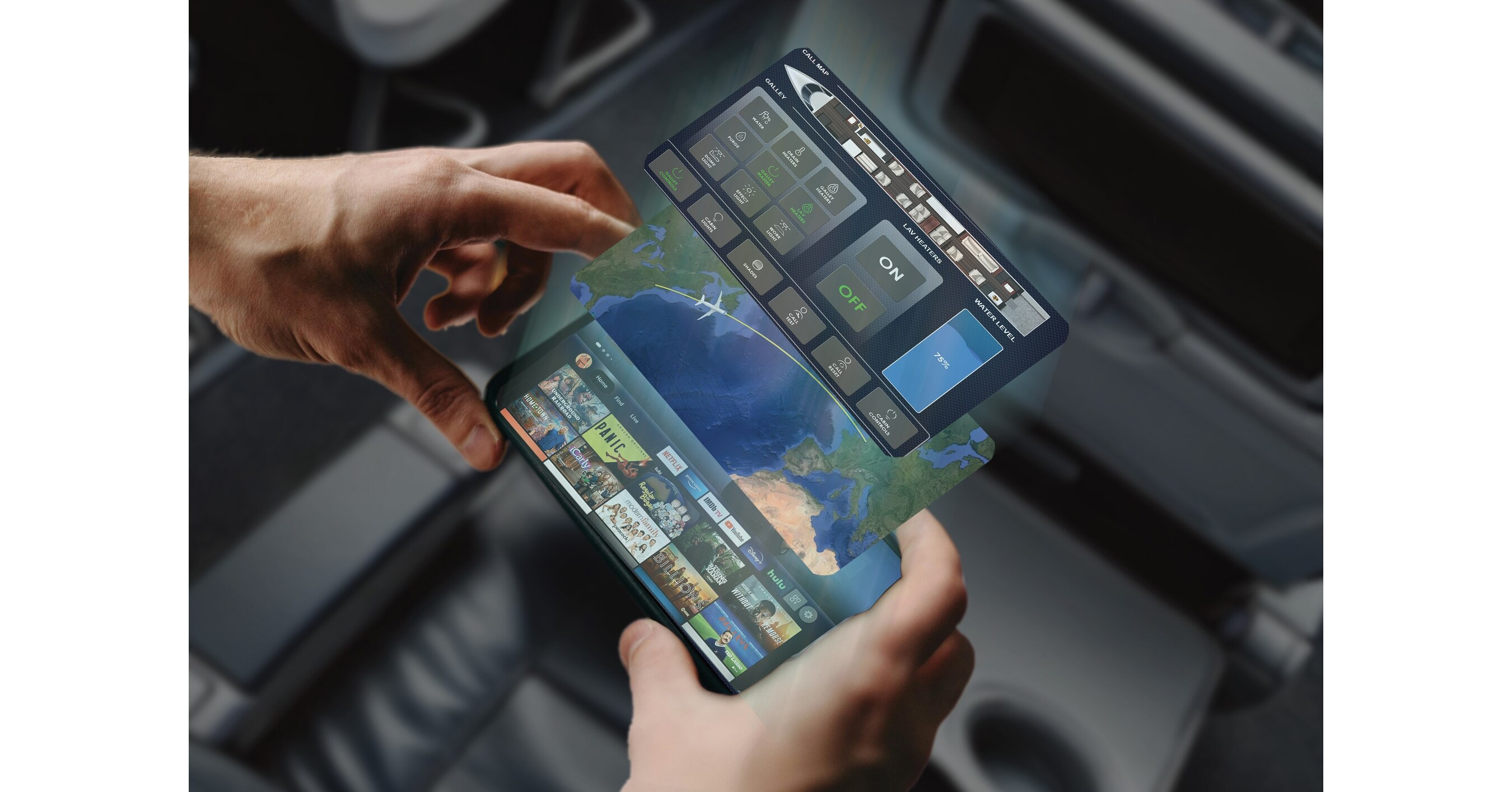 DPI LABS Unveils App-less Wireless PED Business Jet Cabin Control at ...