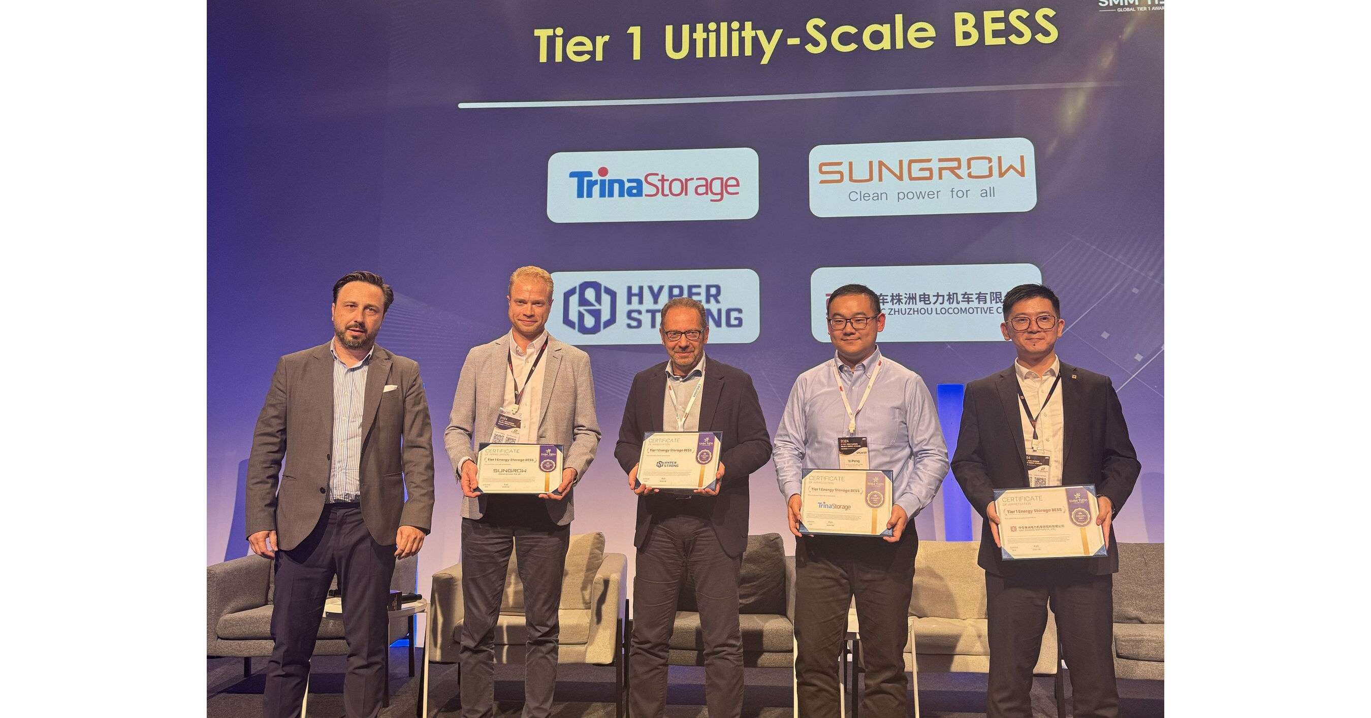 Trina Storage further Recognized as a Tier 1 BESS Provider by SMM for ...