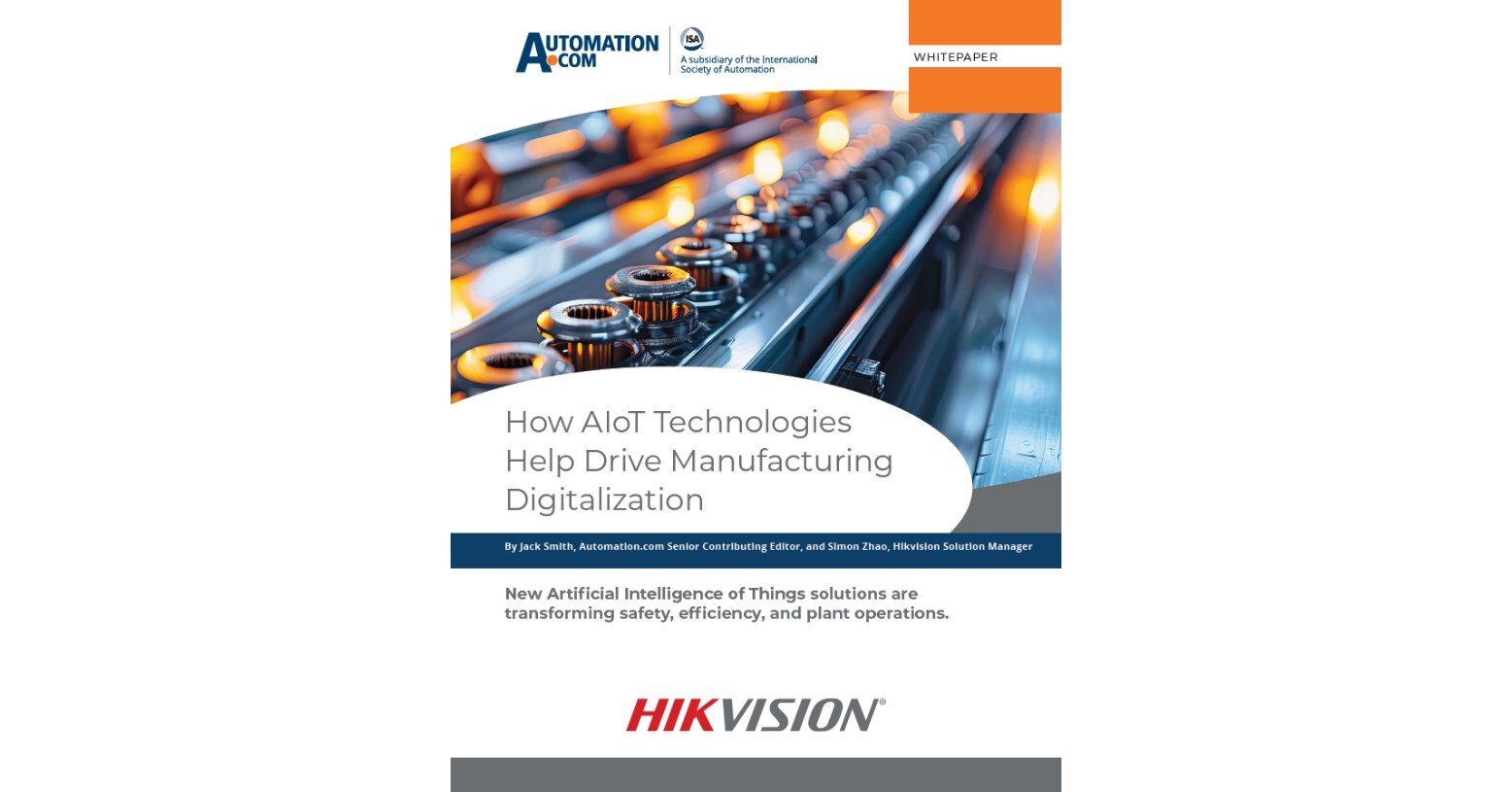 Automation.com & Hikvision white paper: how AIoT technologies drive ...