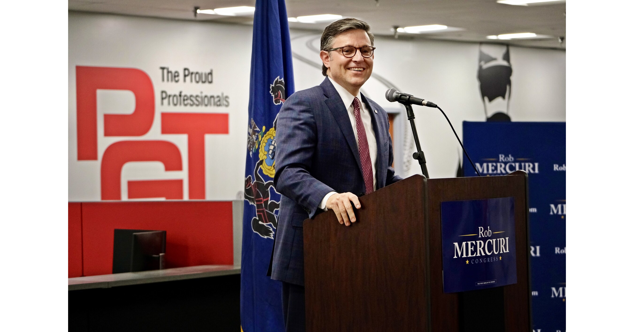 U.S. House of Representatives Speaker Mike Johnson, Candidate Rob ...