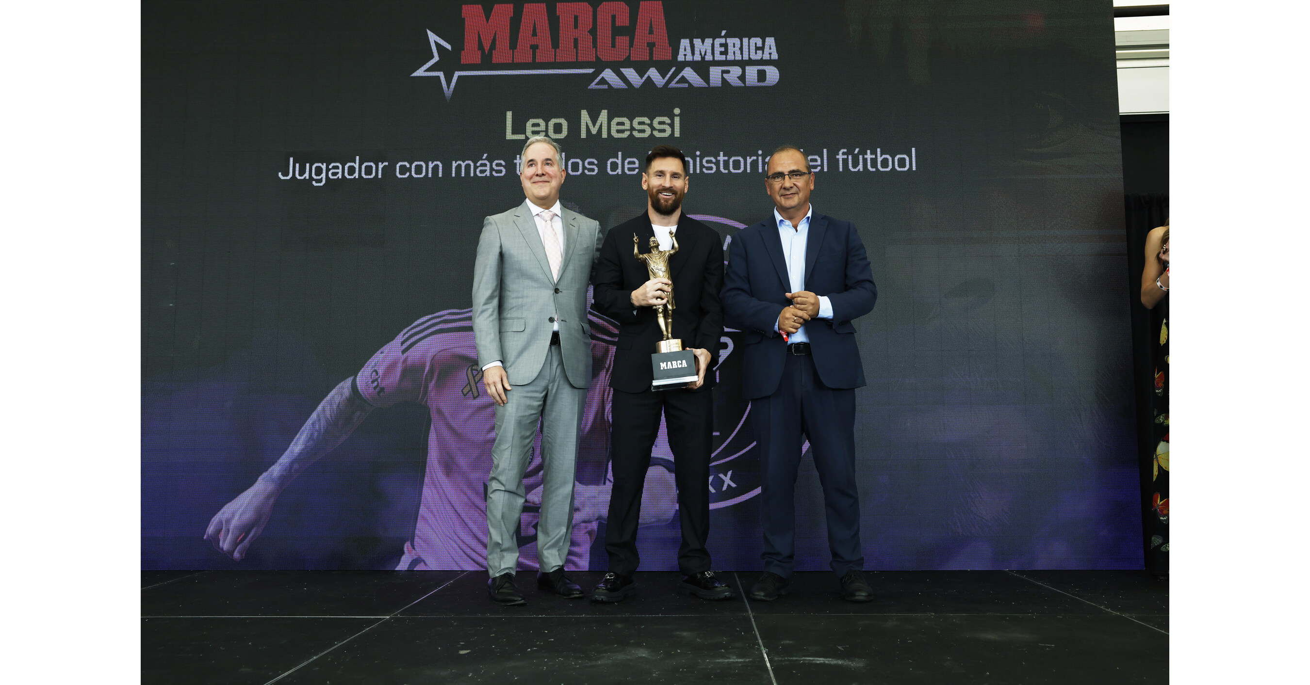 Lionel Messi Honored as the First Recipient of the MARCA America Award ...