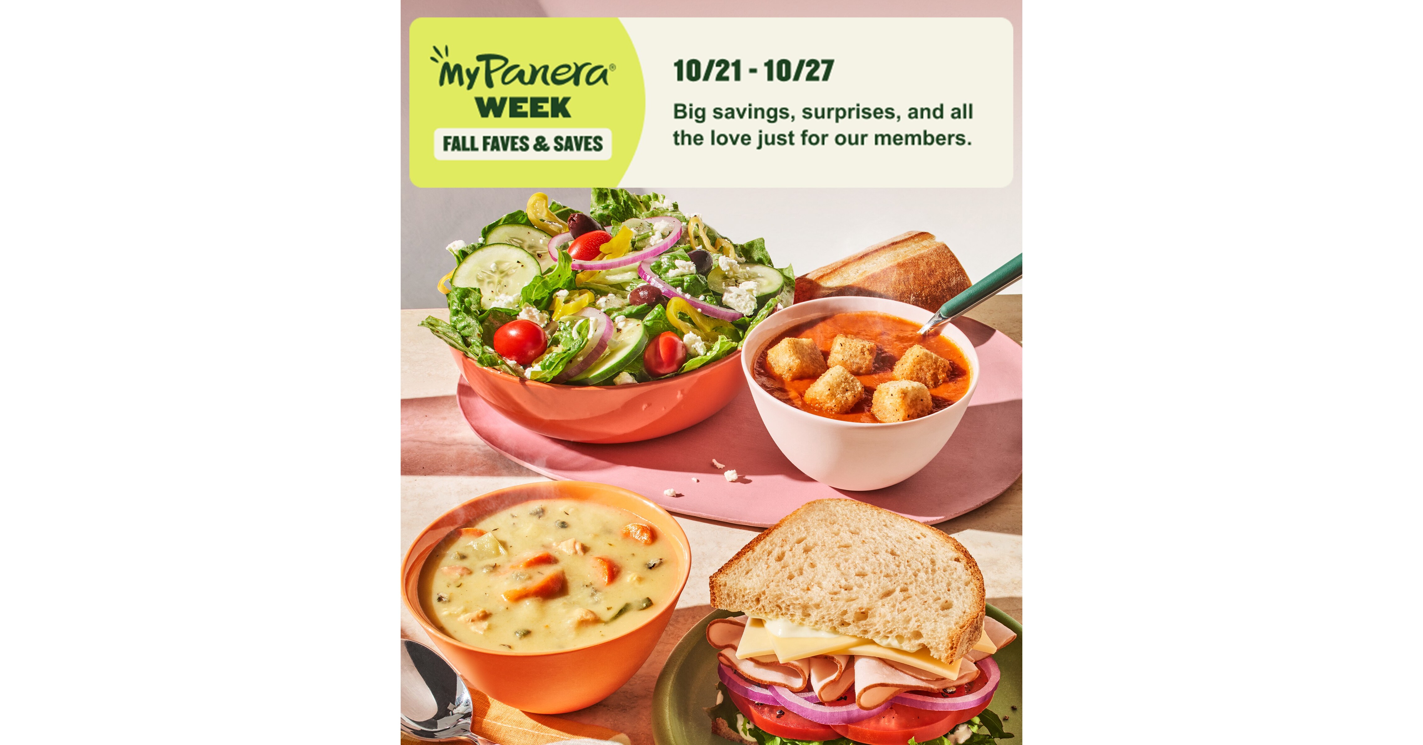 PANERA CELEBRATES GUESTS WITH MYPANERA® WEEK FULL OF VALUE-DRIVEN DEALS
