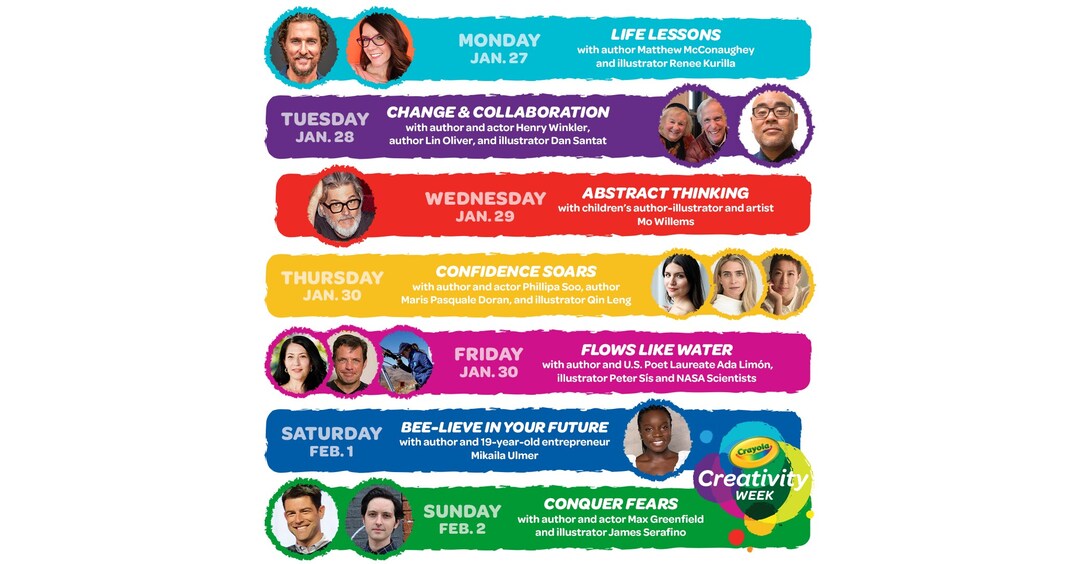 Crayola Announces Lineup for Crayola Creativity Week, A Global Event ...