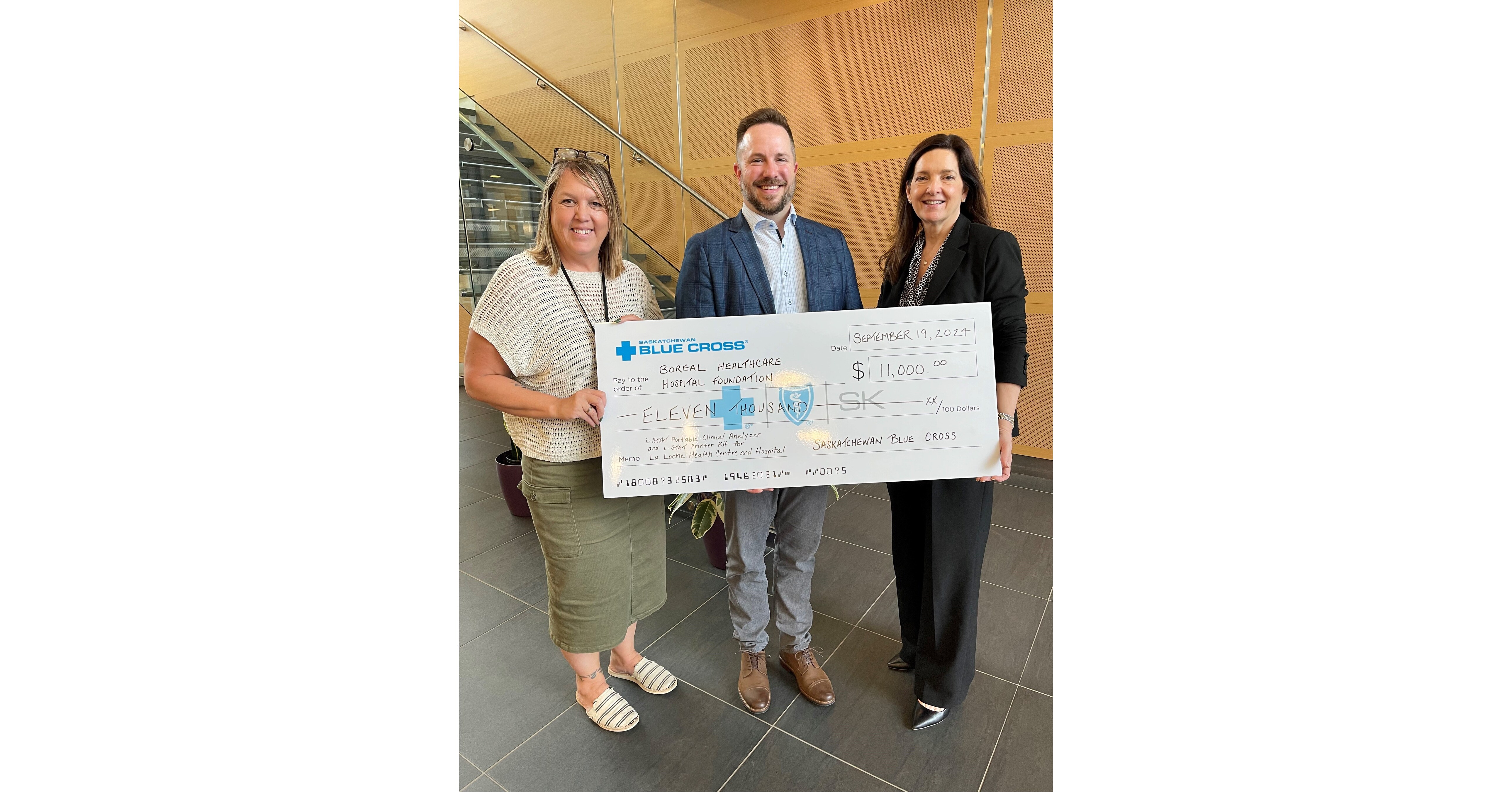 Boreal Healthcare Foundations receives funding from Saskatchewan Blue Cross