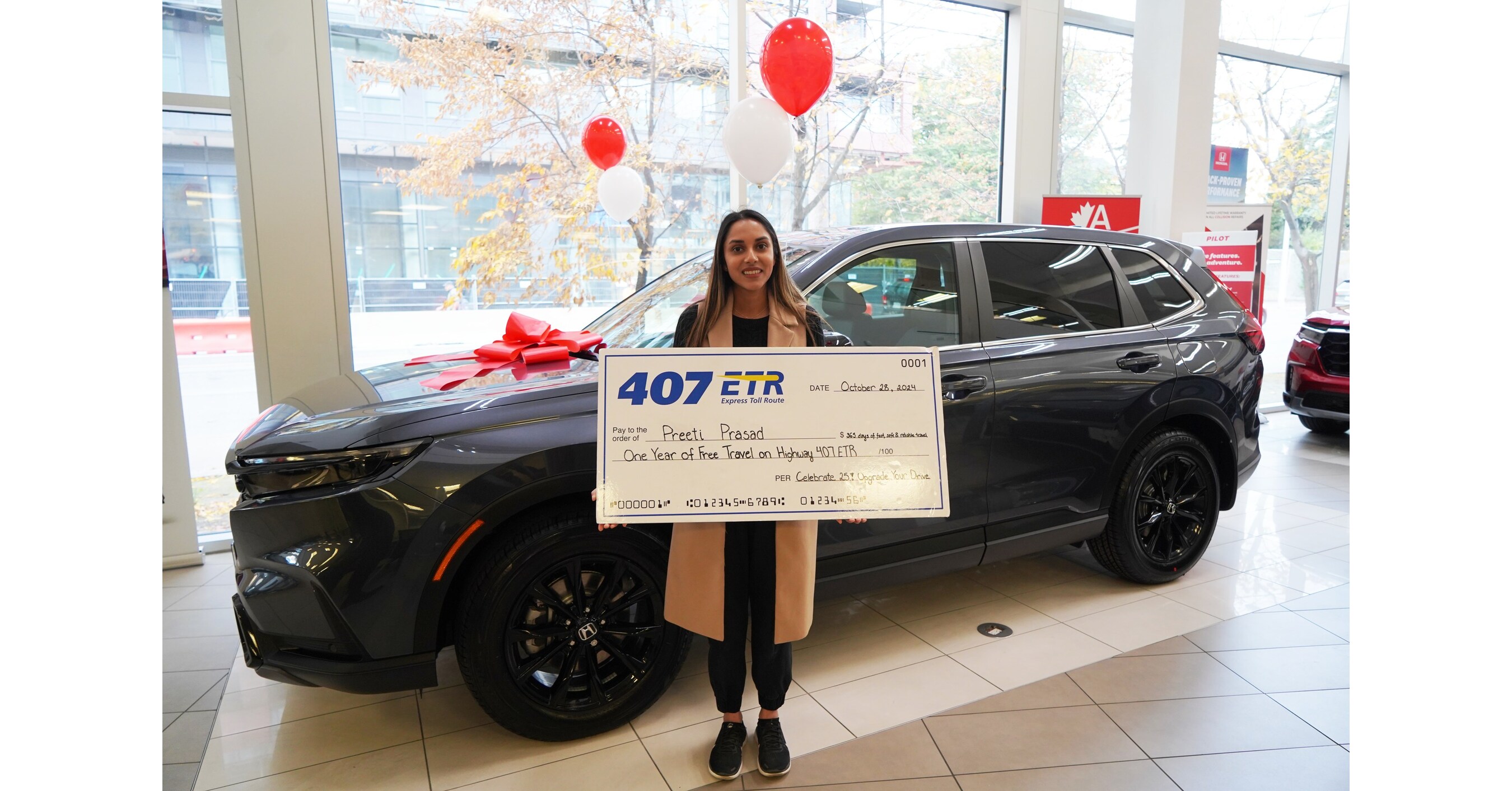 407 ETR announces winners of Celebrate 25! Upgrade Your Drive after ...