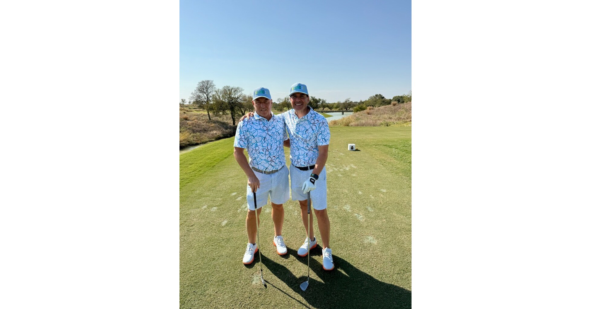 Kirk Badii and Adam Rowley at Maridoe Golf Club's Shangri-La Fall ...