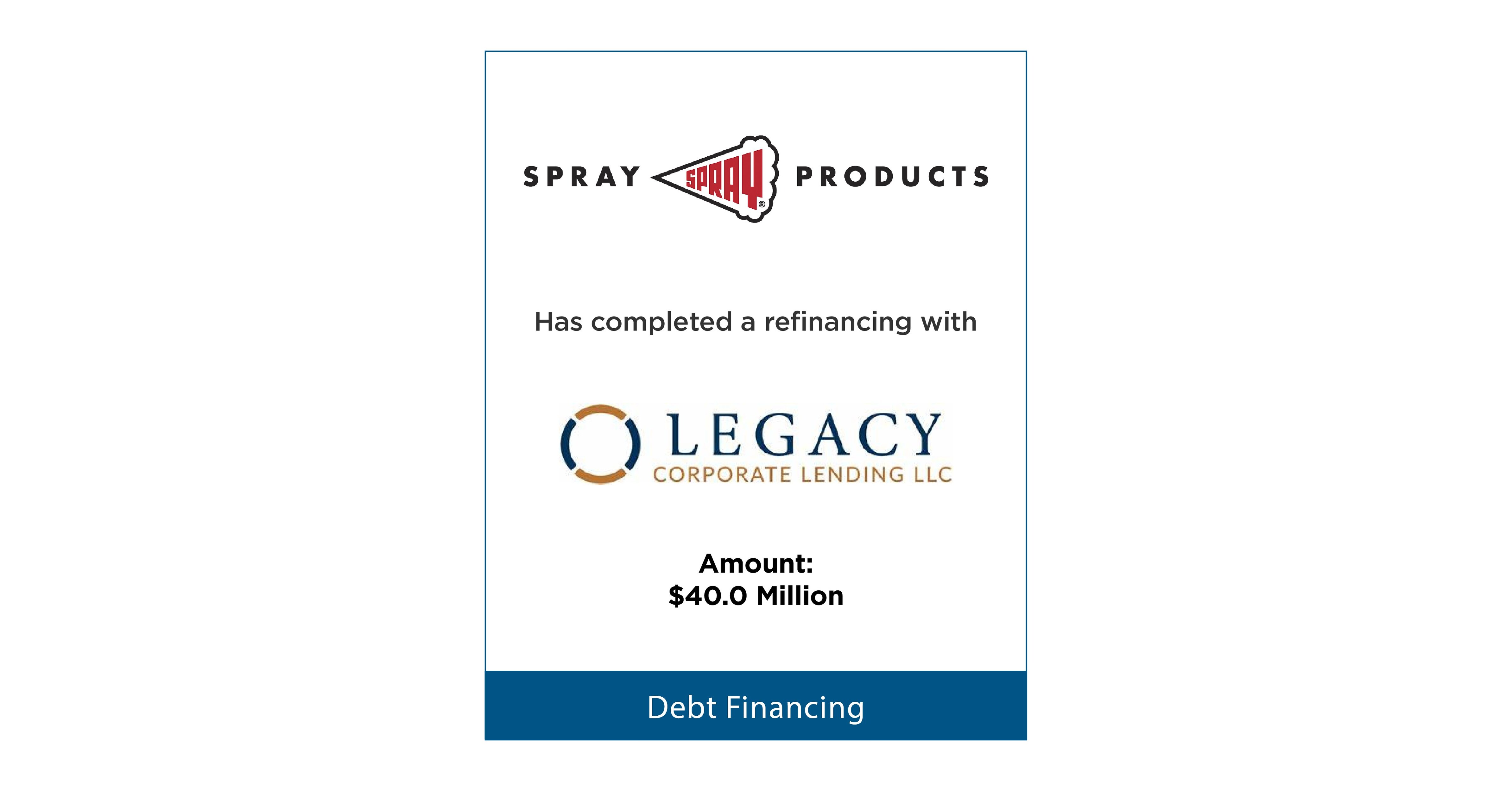 Phoenix IB Advises Spray Products in Successful $40 Million Refinancing