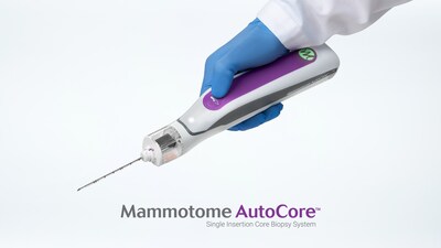 Mammotome Introduces the First Ever, Single Insertion, Spring-Loaded Core Biopsy System - The ...