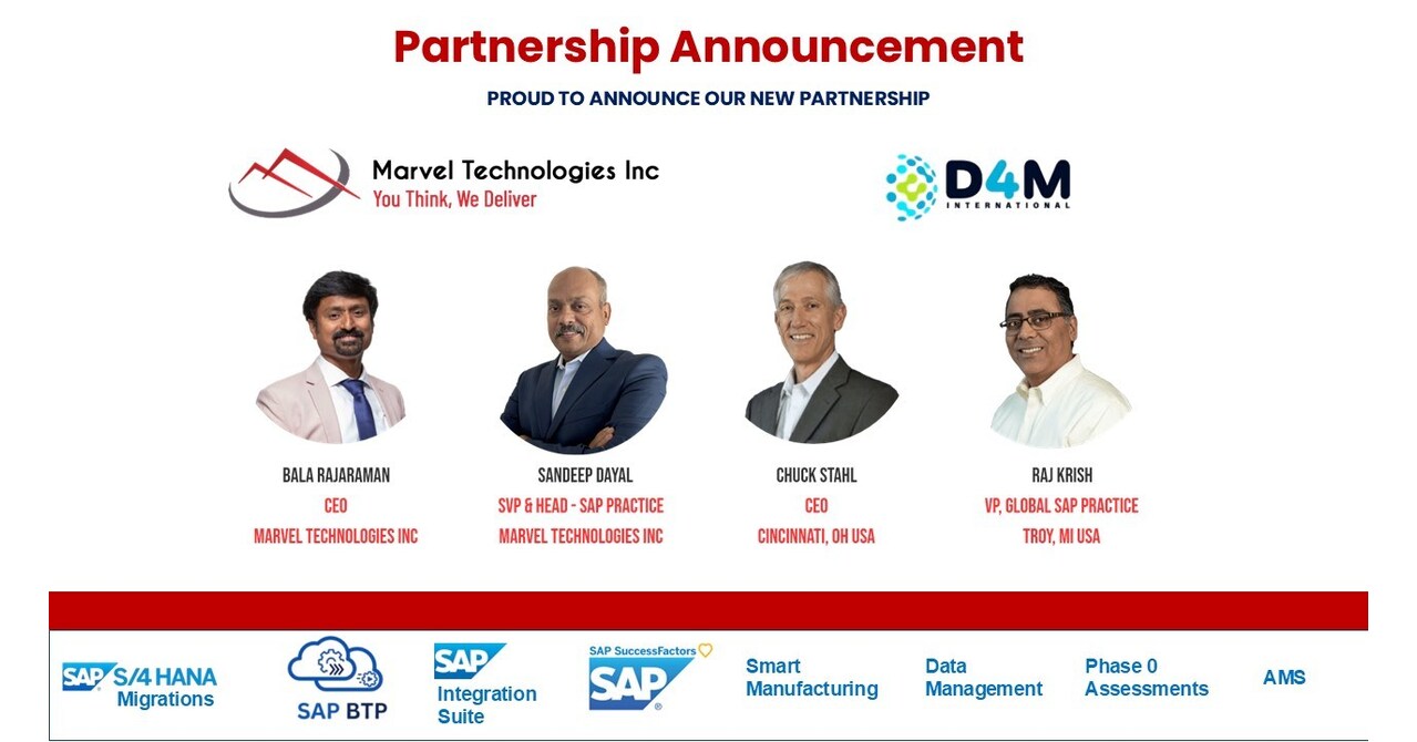 Marvel Technologies Inc. & D4M International Join Forces to Expand ...