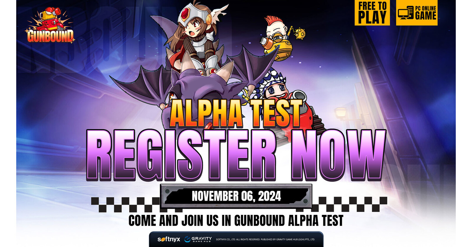 Gravity Game Hub Announces Gunbound Alpha Test