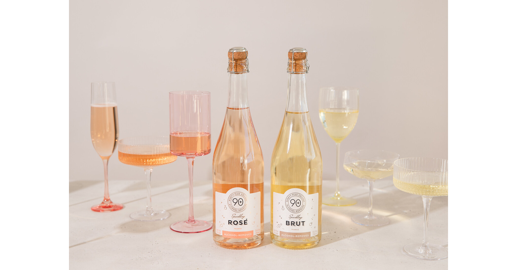 90+ CELLARS LAUNCHES NON-ALCOHOLIC SPARKLING WINES
