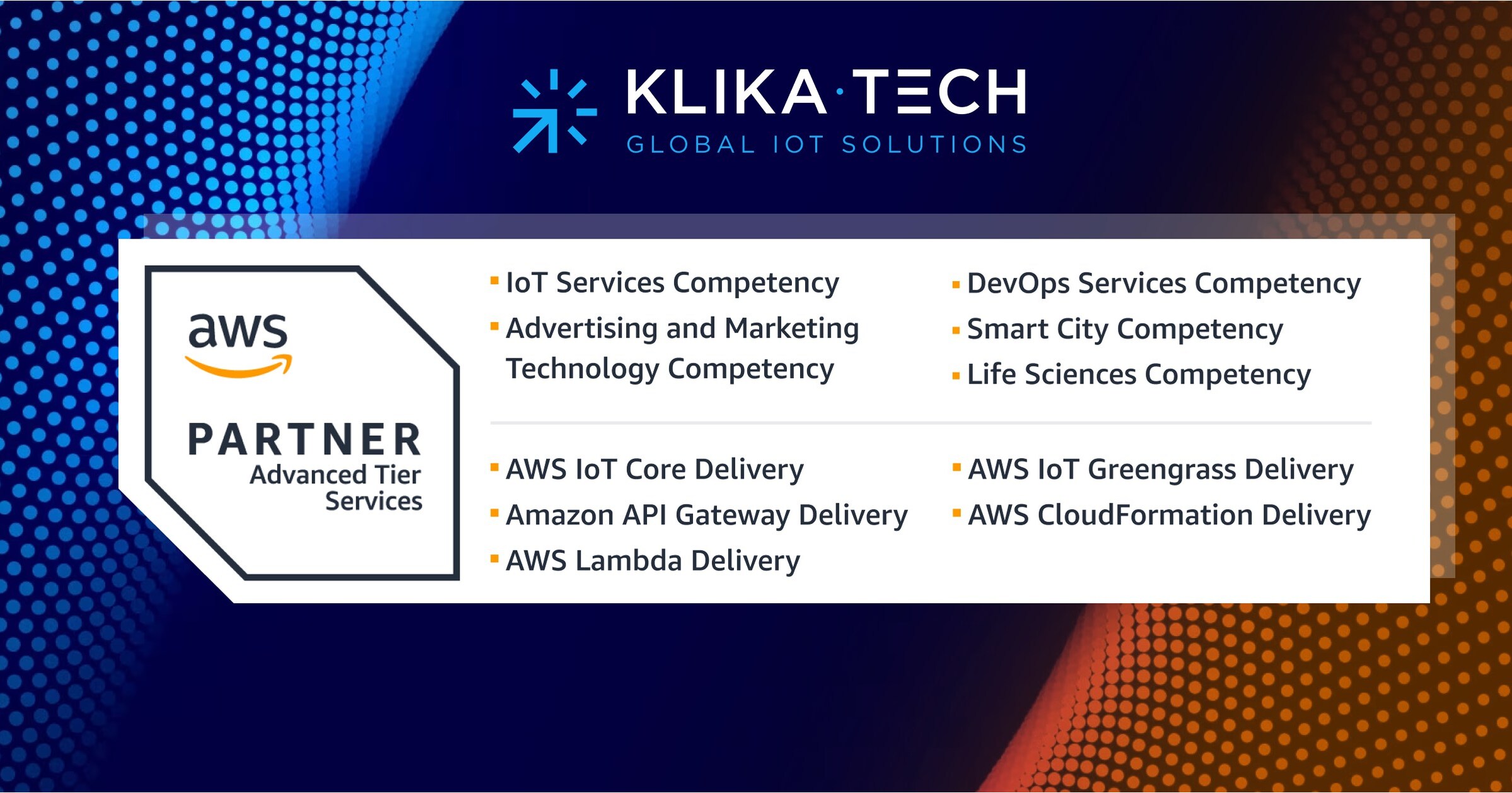 Klika Tech Achieves AWS Life Sciences Competency, Recognizing the ...