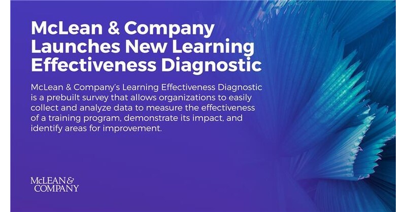 McLean & Company Launches New Self-Serve Learning Effectiveness Diagnostic to Help Organizations ...