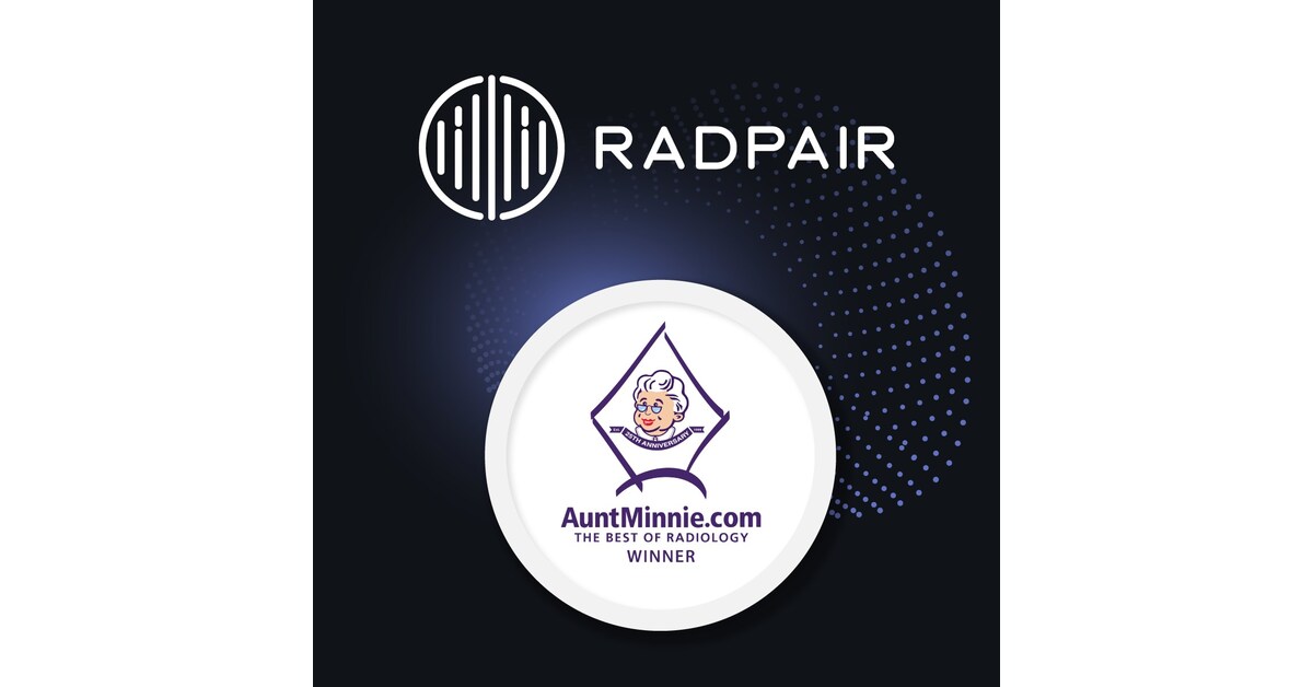 RADPAIR Named "Best New Radiology Vendor 2024" at AuntMinnie.com's Minnies Awards - Nov 13, 2024