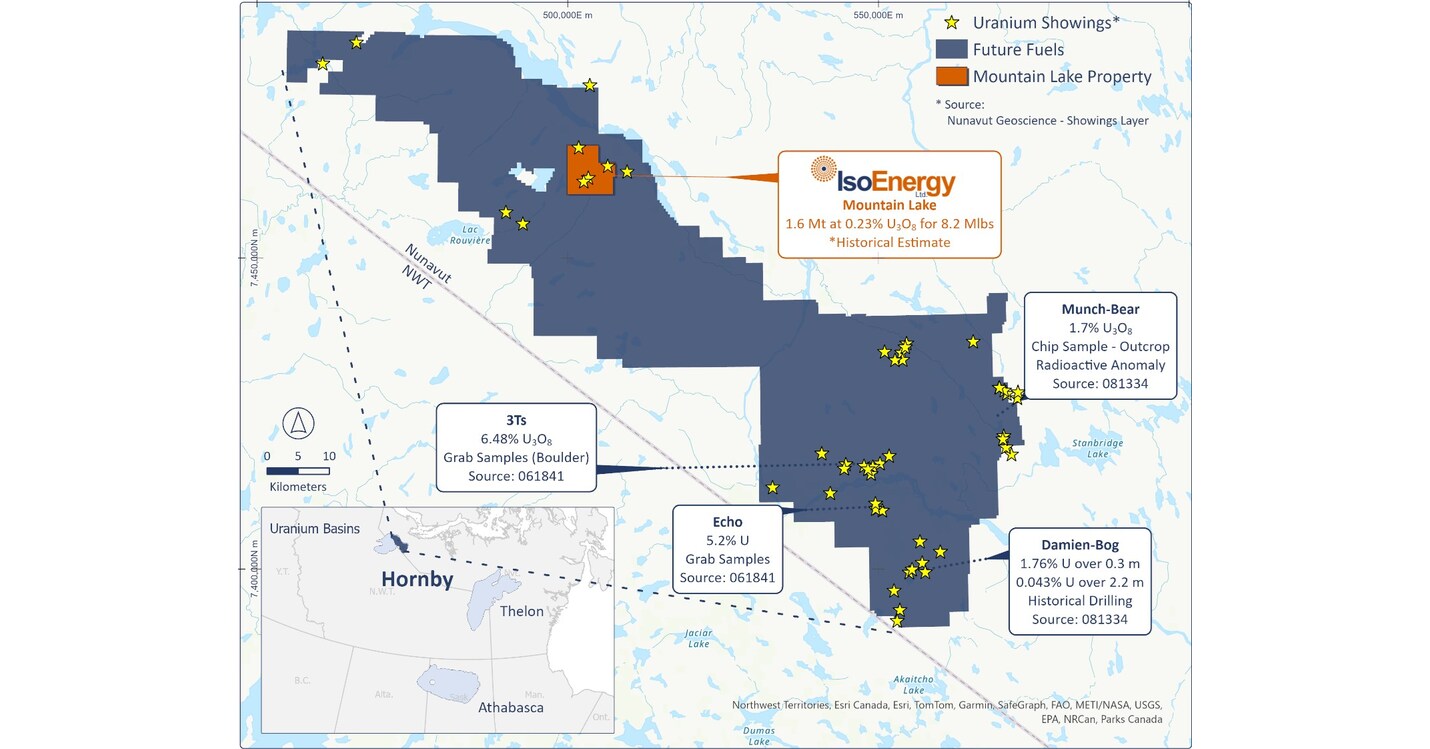 IsoEnergy Announces Strategic Sale of its Mountain Lake Property in Nunavut