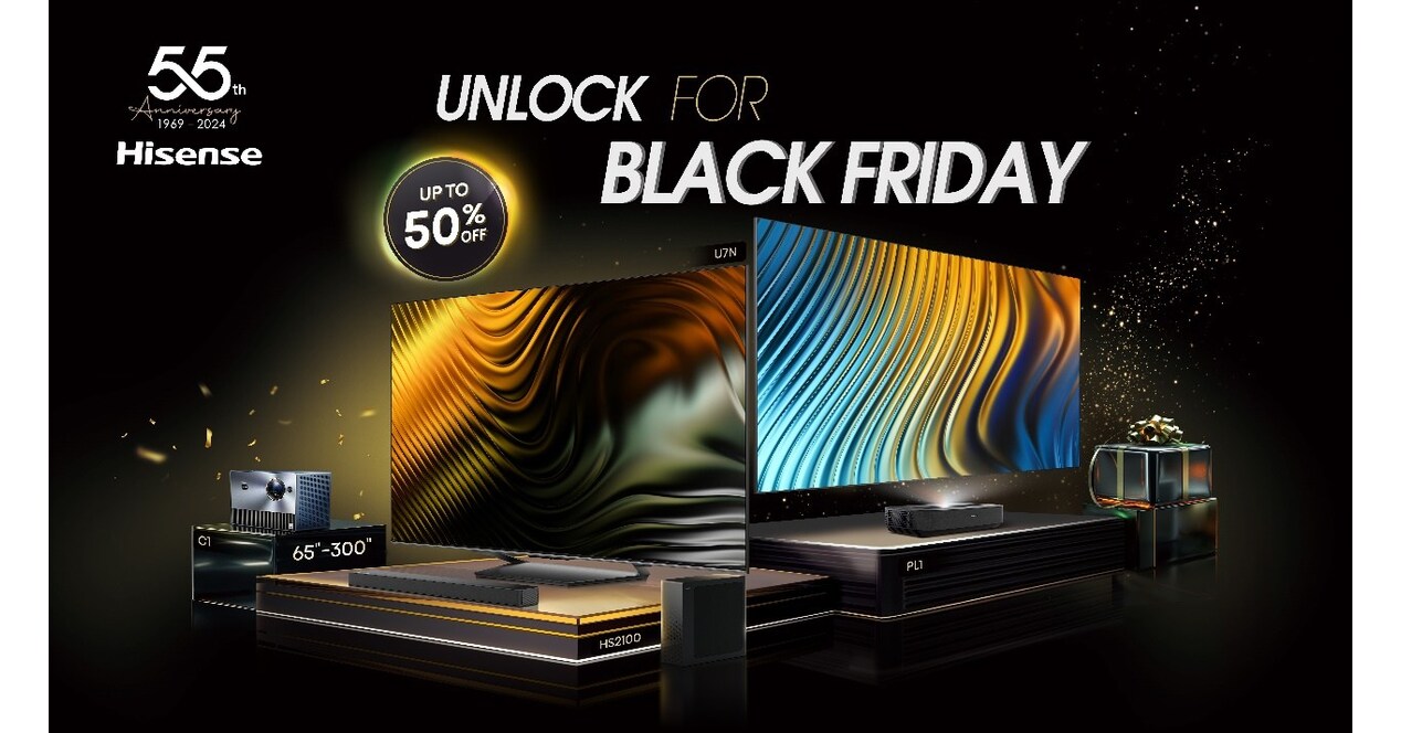 Hisense lança grandes ofertas na campanha "UNLOCK FOR BLACK FRIDAY"