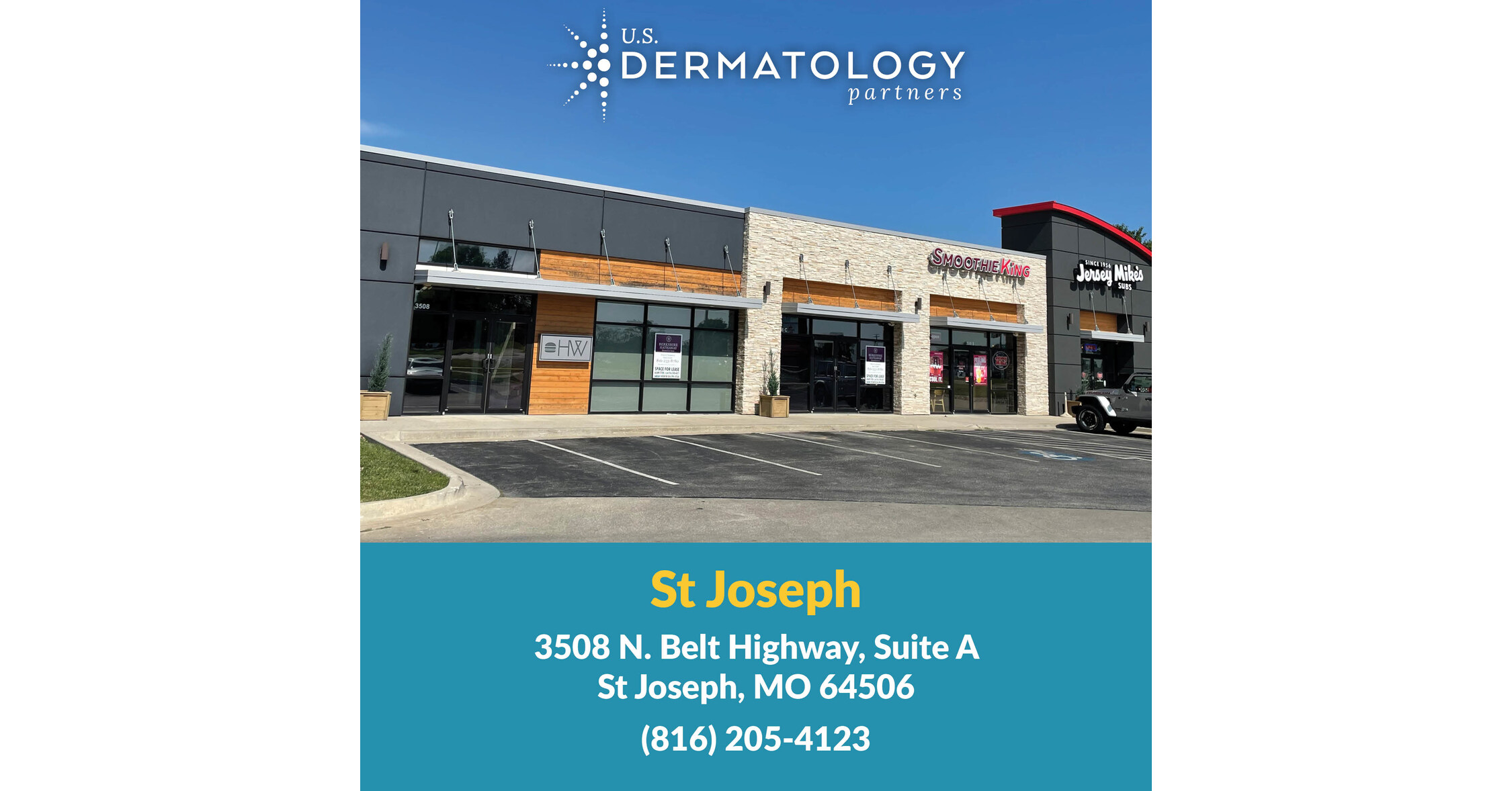 U.S. Dermatology Partners Announces Relocation of St. Joseph Office