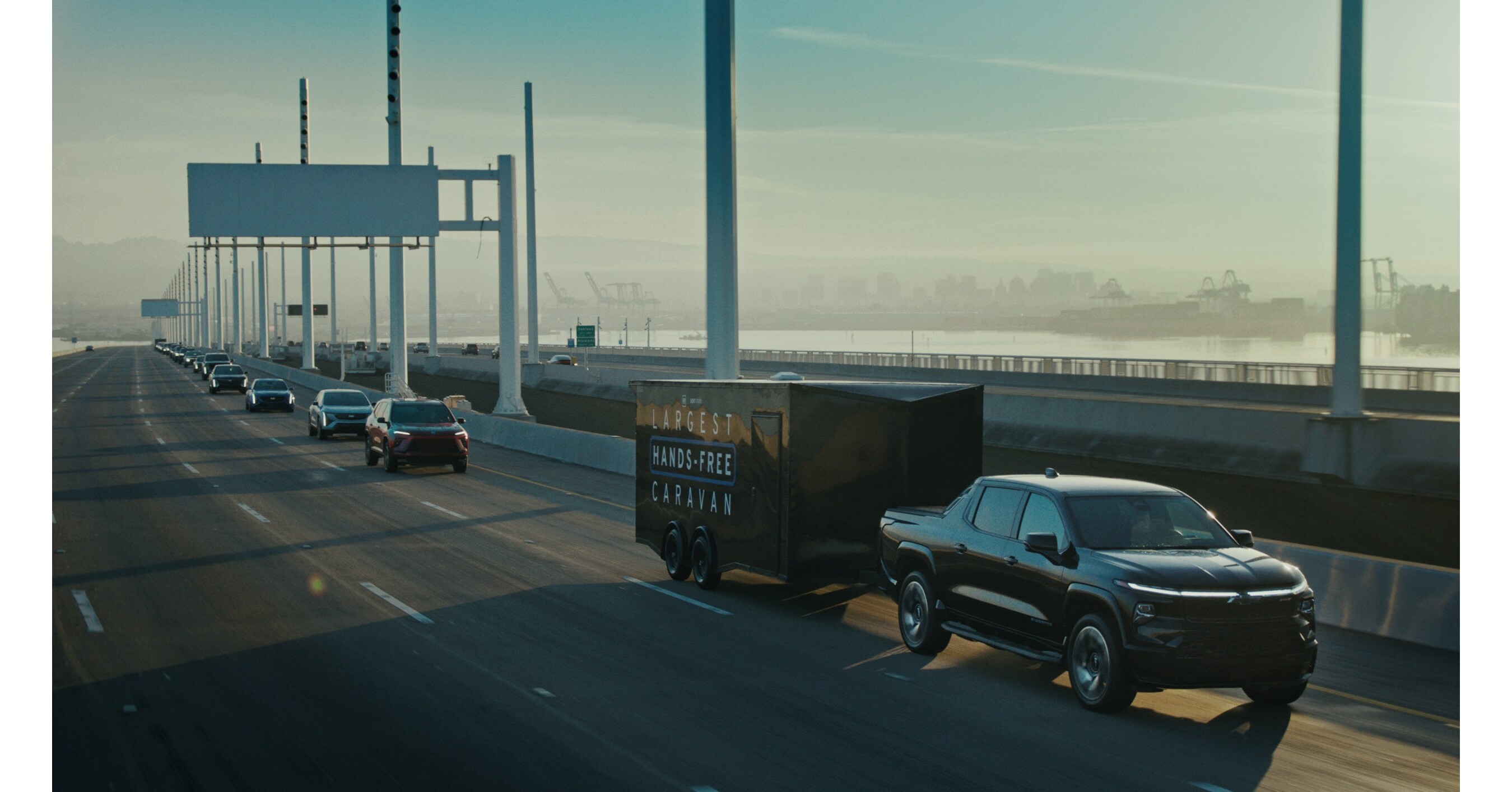 GM sets record: Largest hands-free caravan with Super Cruise