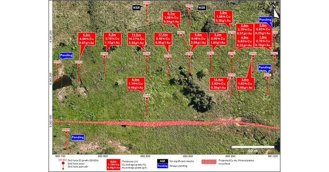 Bravo Extends T5 Copper-Gold Mineralization to ~300m of Strike ...