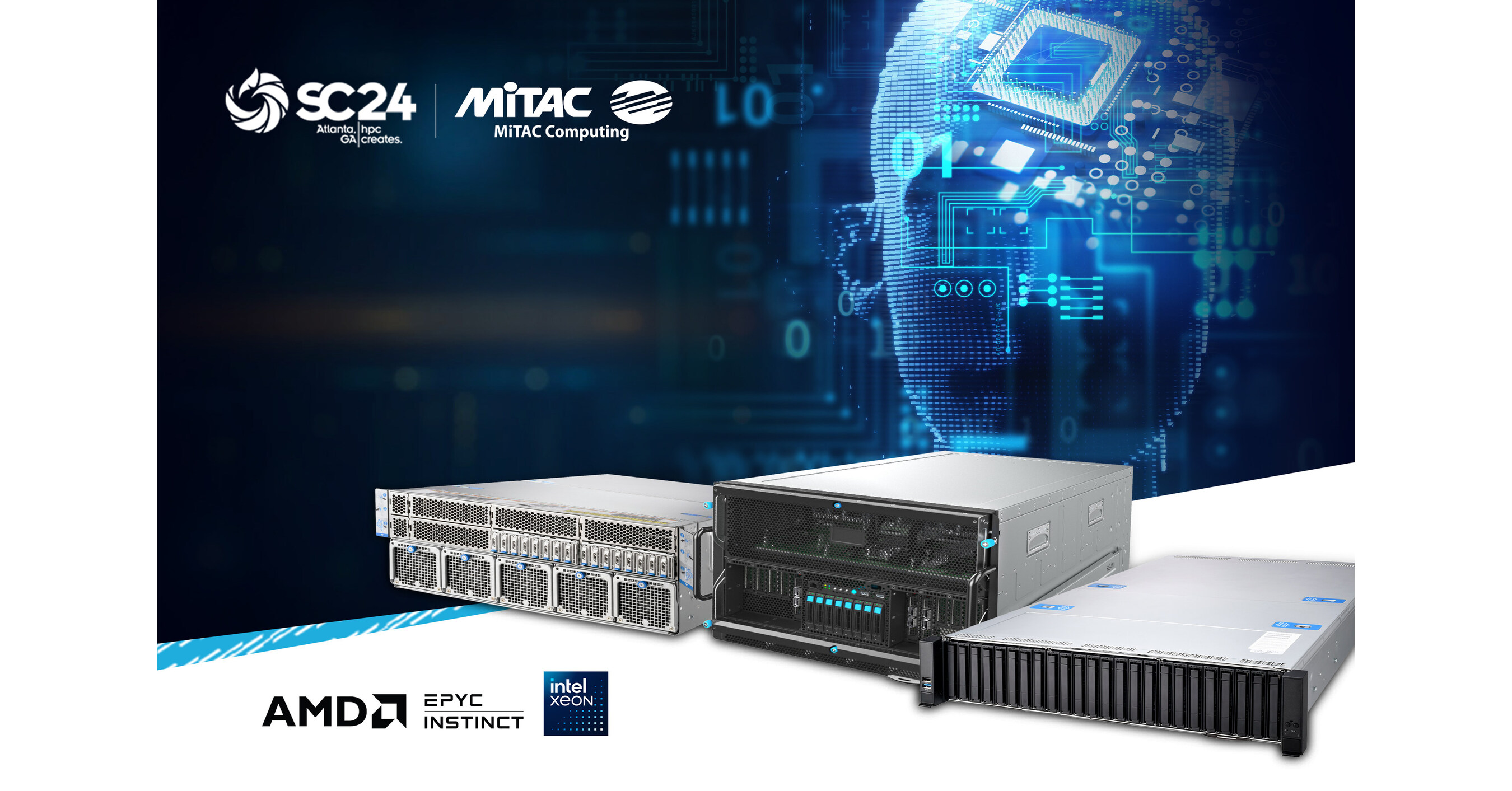 MiTAC Computing Unveils New AI/HPC-Optimized Servers with Advanced CPU and GPU Integration at SC24