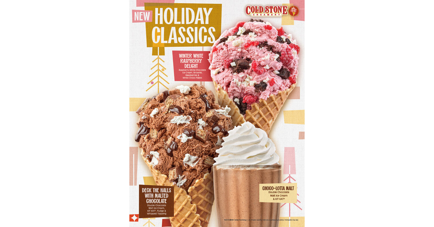 Cold Stone Creamery Introduces Cozy Holiday Flavors to Sweeten the Season