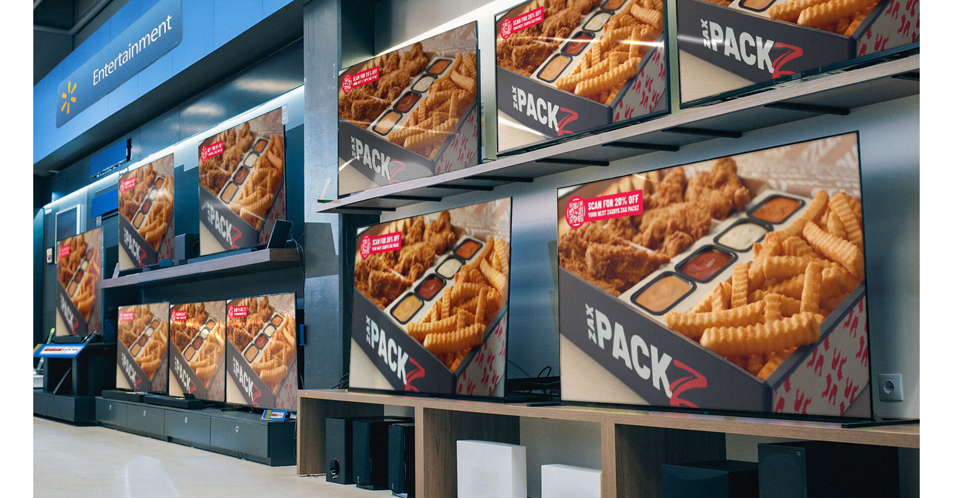 ZAXBYS TAKES OVER BLACK FRIDAY TV DISPLAYS AT 1,200+ WALMART LOCATIONS ...