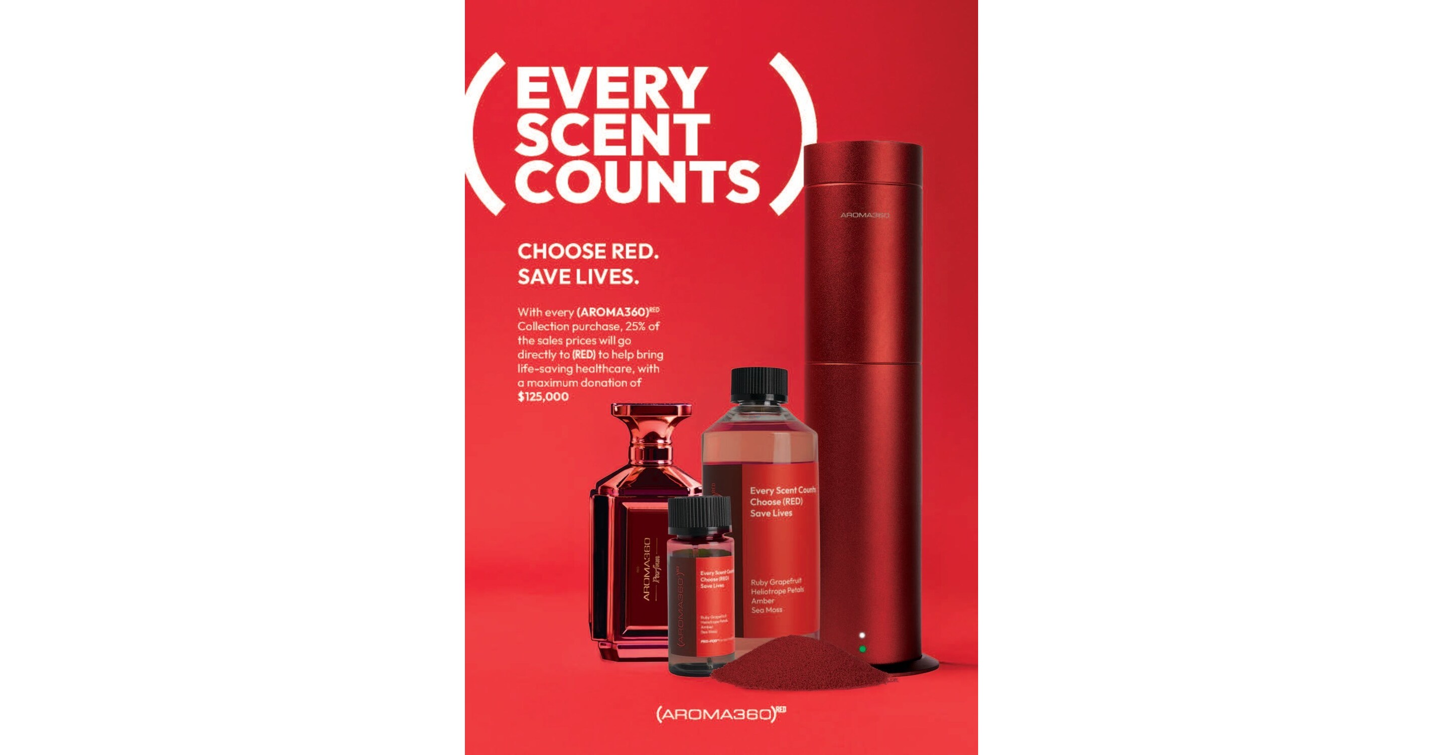(AROMA360)RED - EVERY SCENT COUNTS!