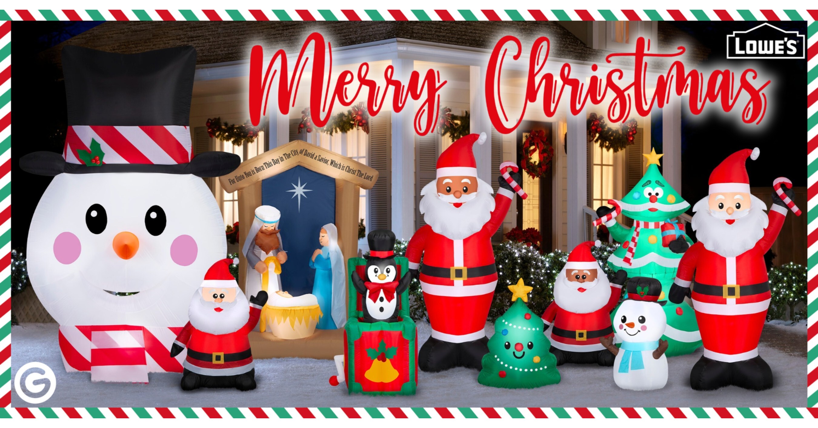 Holiday Traditions: Classic Christmas Airblown® Inflatables at Lowe's