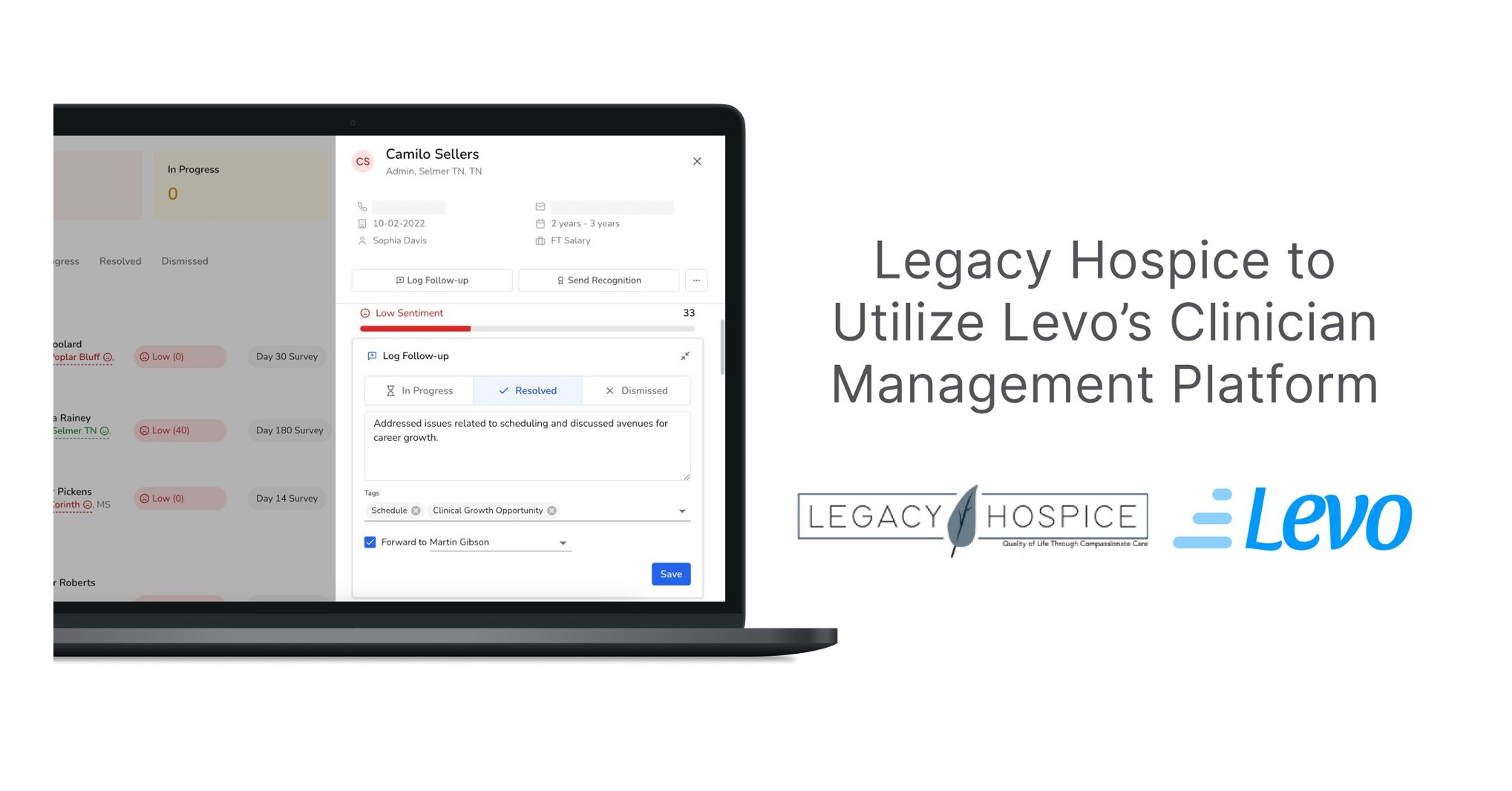 Legacy Hospice Selects Levo's Workforce Management Platform to Strengthen Clinician Engagement ...