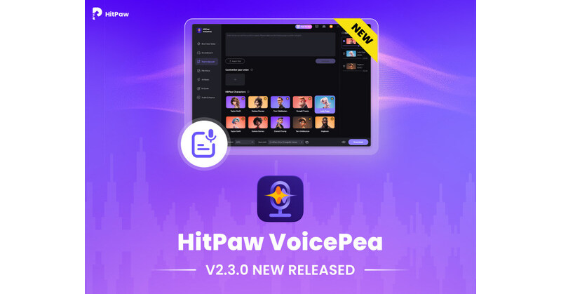 HitPaw VoicePea V2.3.0 Released: New Text to Speech Elevates the Voice ...