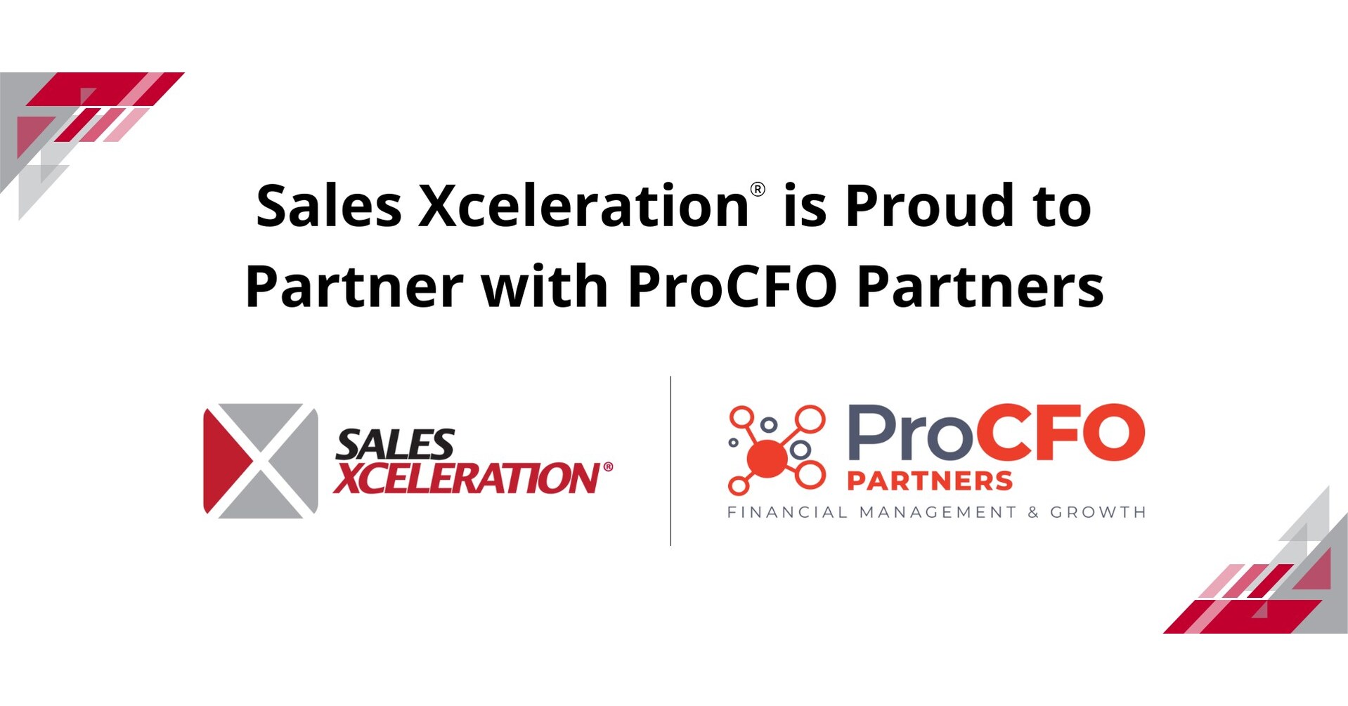 Sales Xceleration and ProCFO Partners Announce Strategic Alliance ...