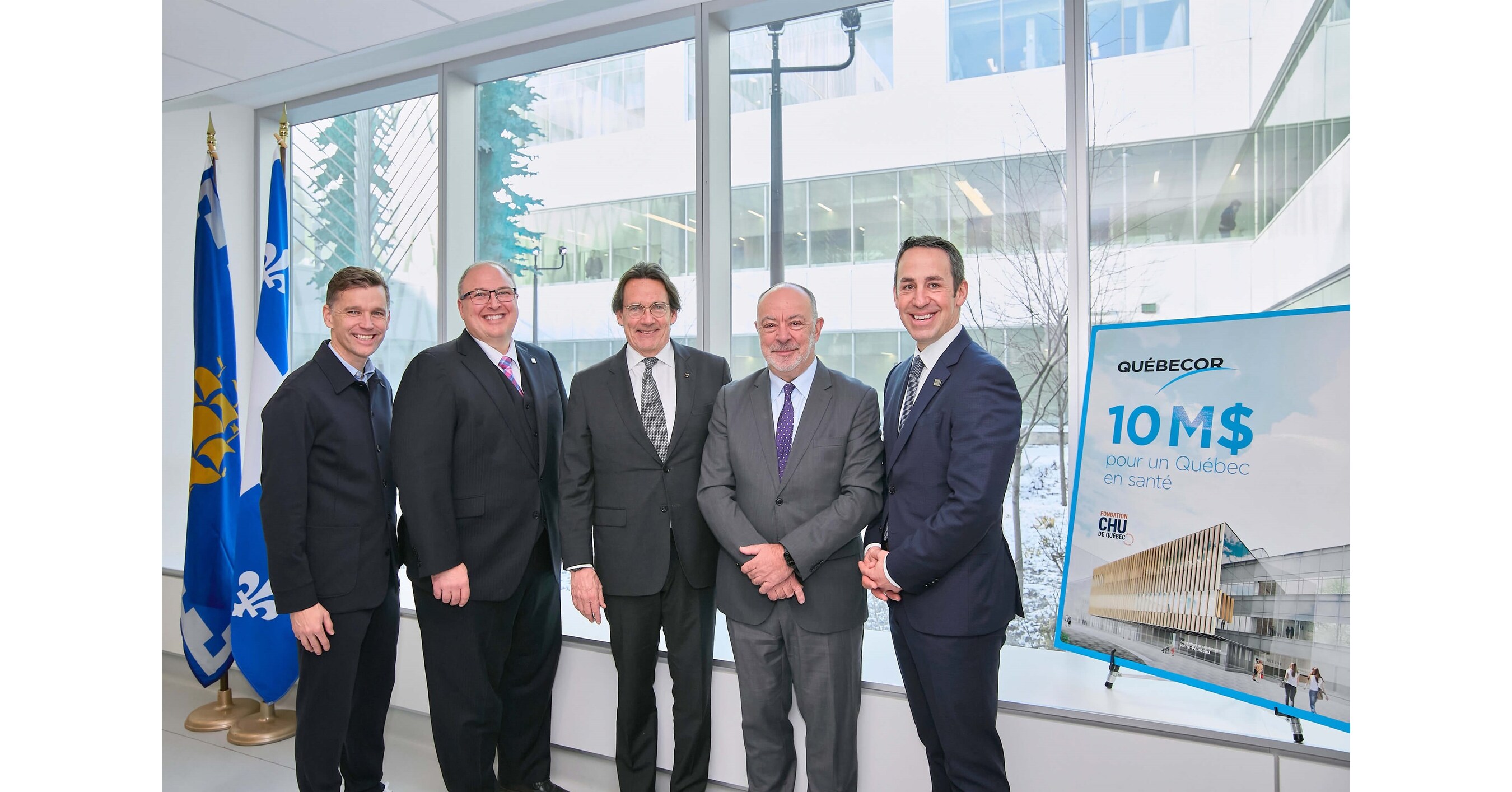 Un don historique de 10 M$ de Québecor à la Fondation du CHU de Québec