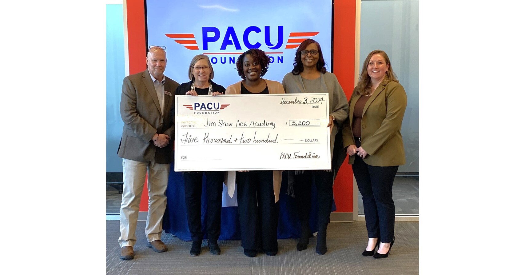 PACU Foundation gifts $31,200 to six North Carolina charities