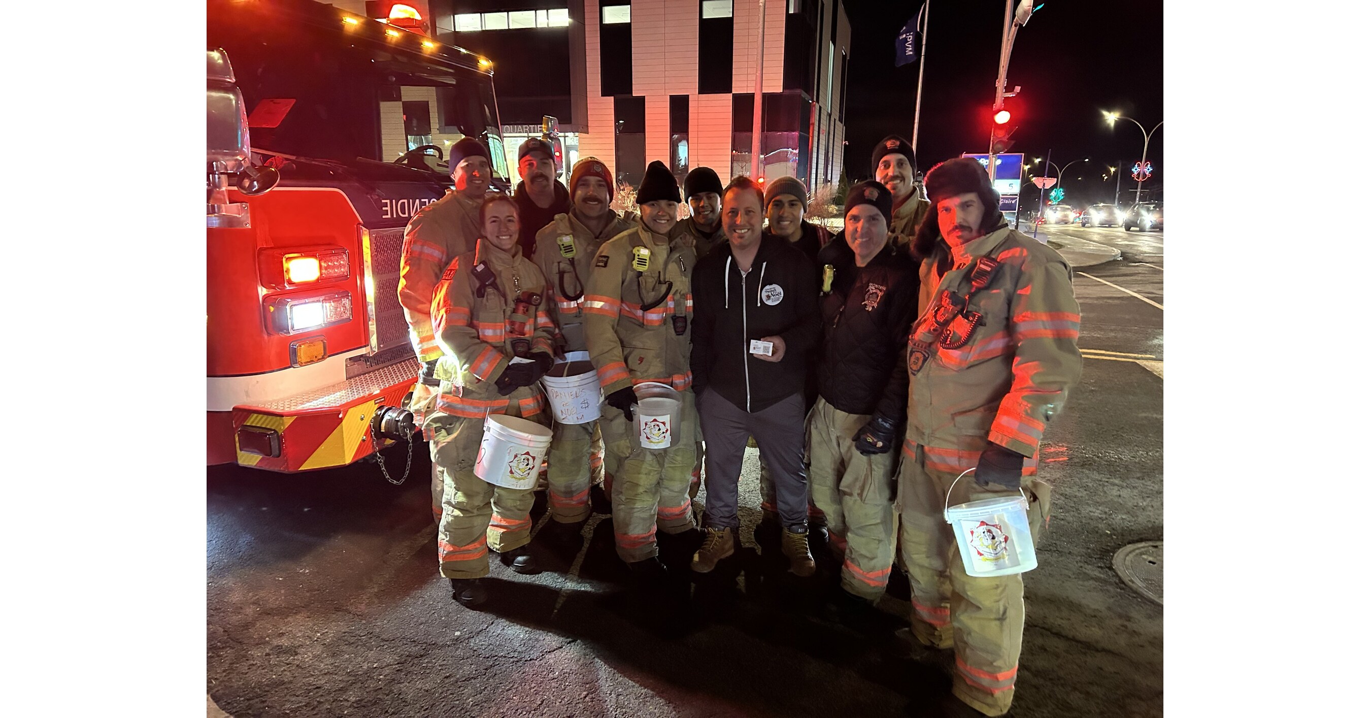 Montreal firefighters kick off their traditional holiday fundraising ...