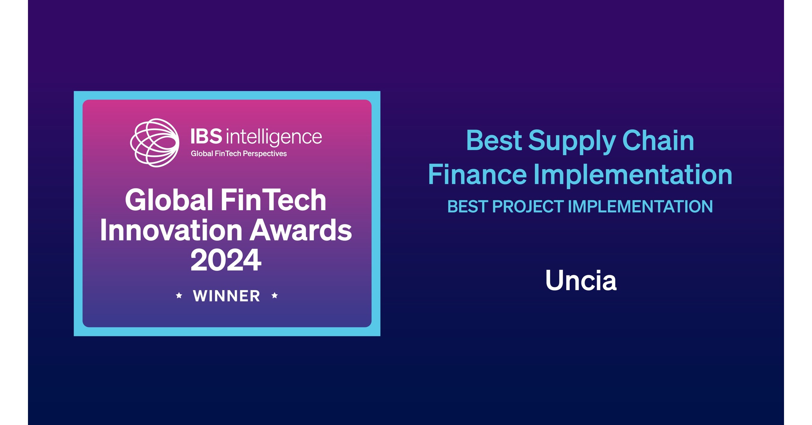 Uncia Wins Prestigious Award for Best Supply Chain Finance ...