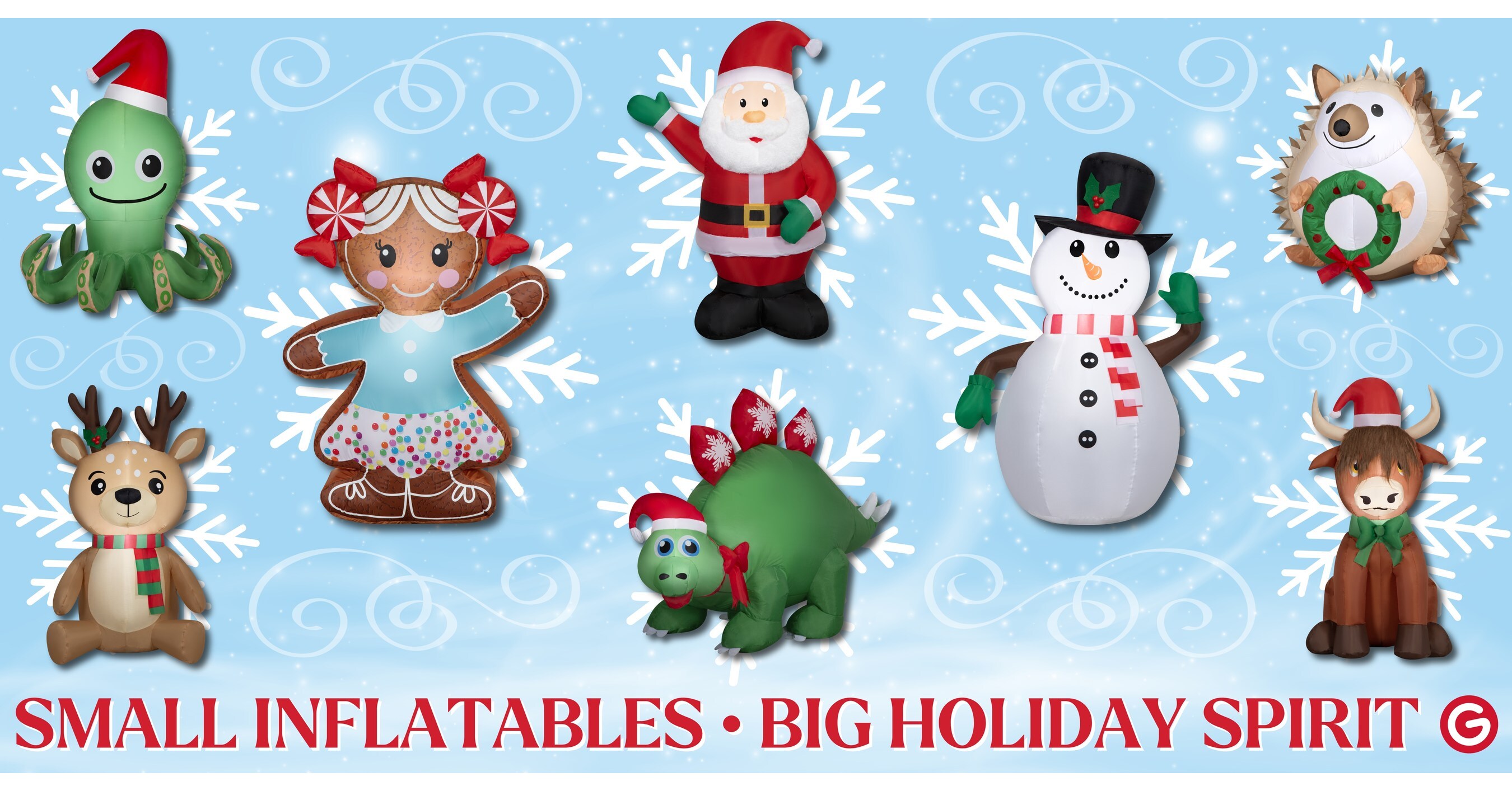 Showcase Big Holiday Spirit with Small Christmas Airblown® Inflatables