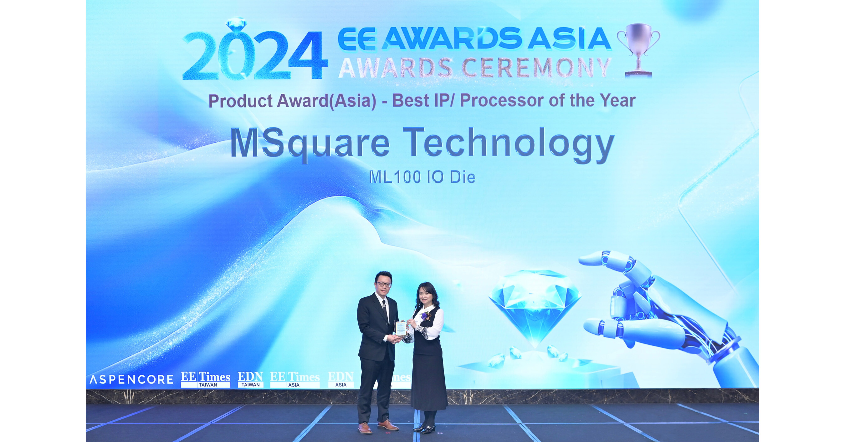 MSquare Technology ML100 Wins "Best IP of the Year" at EE Awards Asia