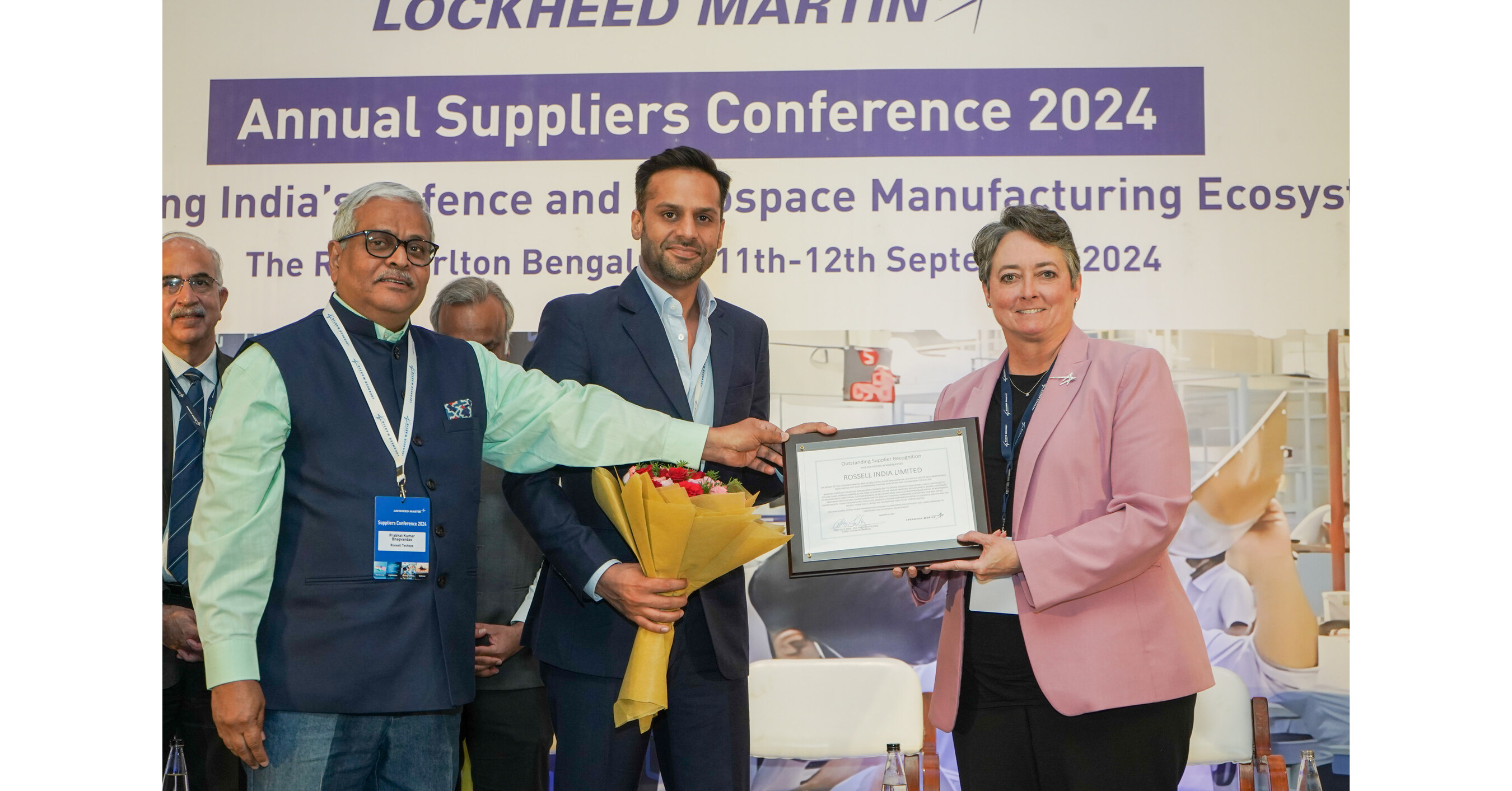 Rossell Techsys Ltd. Receives Outstanding Supplier Recognition from Lockheed Martin at the 10th ...