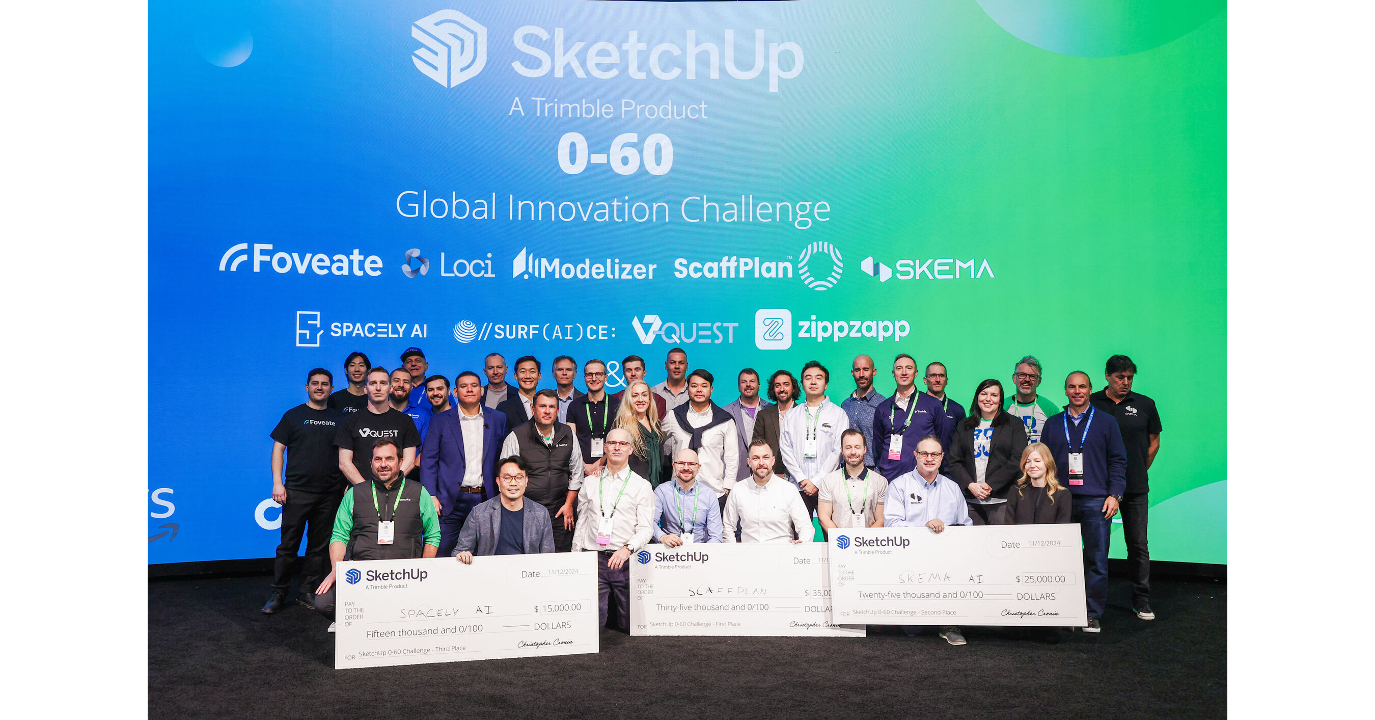 Trimble Announces the SketchUp 0-60 Challenge Winners - Dec 11, 2024