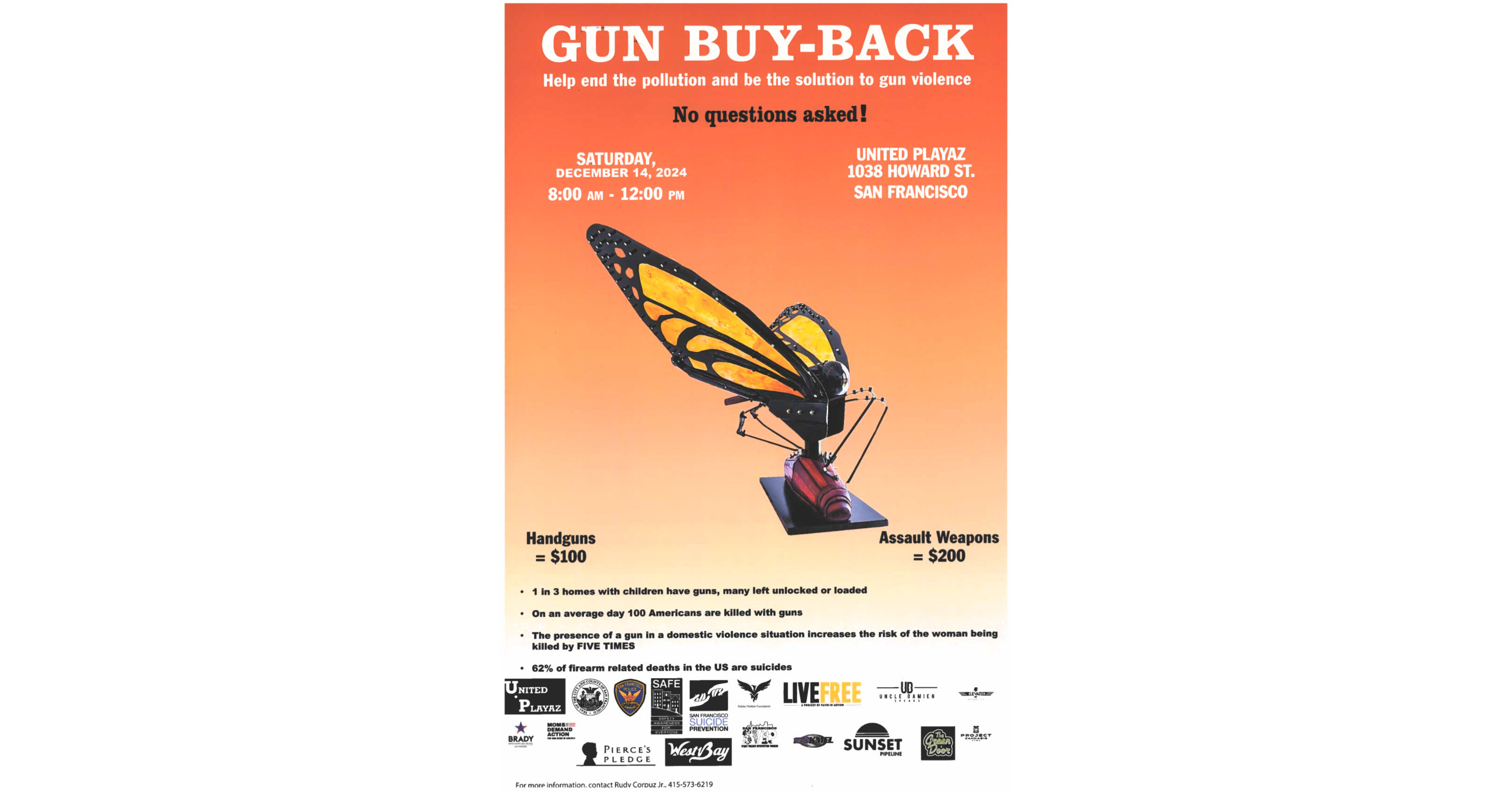 UNITED PLAYAZ TO HOST ANNUAL GUN BUYBACK EVENT ON SAT. DEC. 14 WITH ...