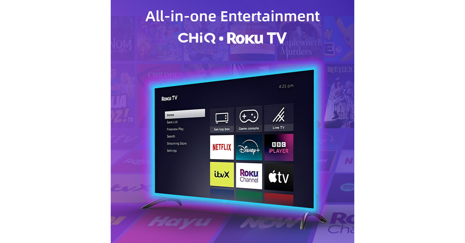 Roku launches new QLED TV models with CHiQ in the UK