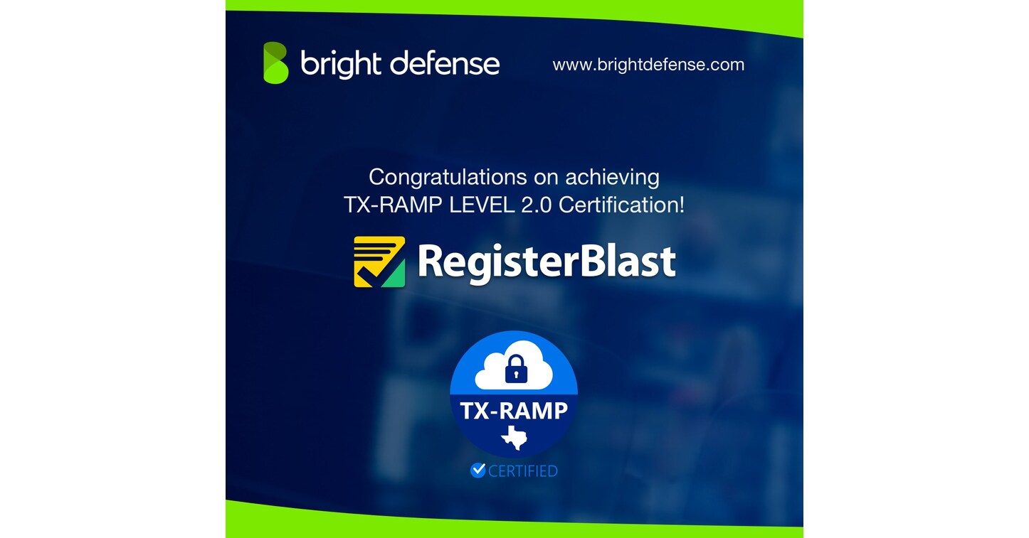 RegisterBlast Achieves TX-RAMP Certification with Support from Bright ...