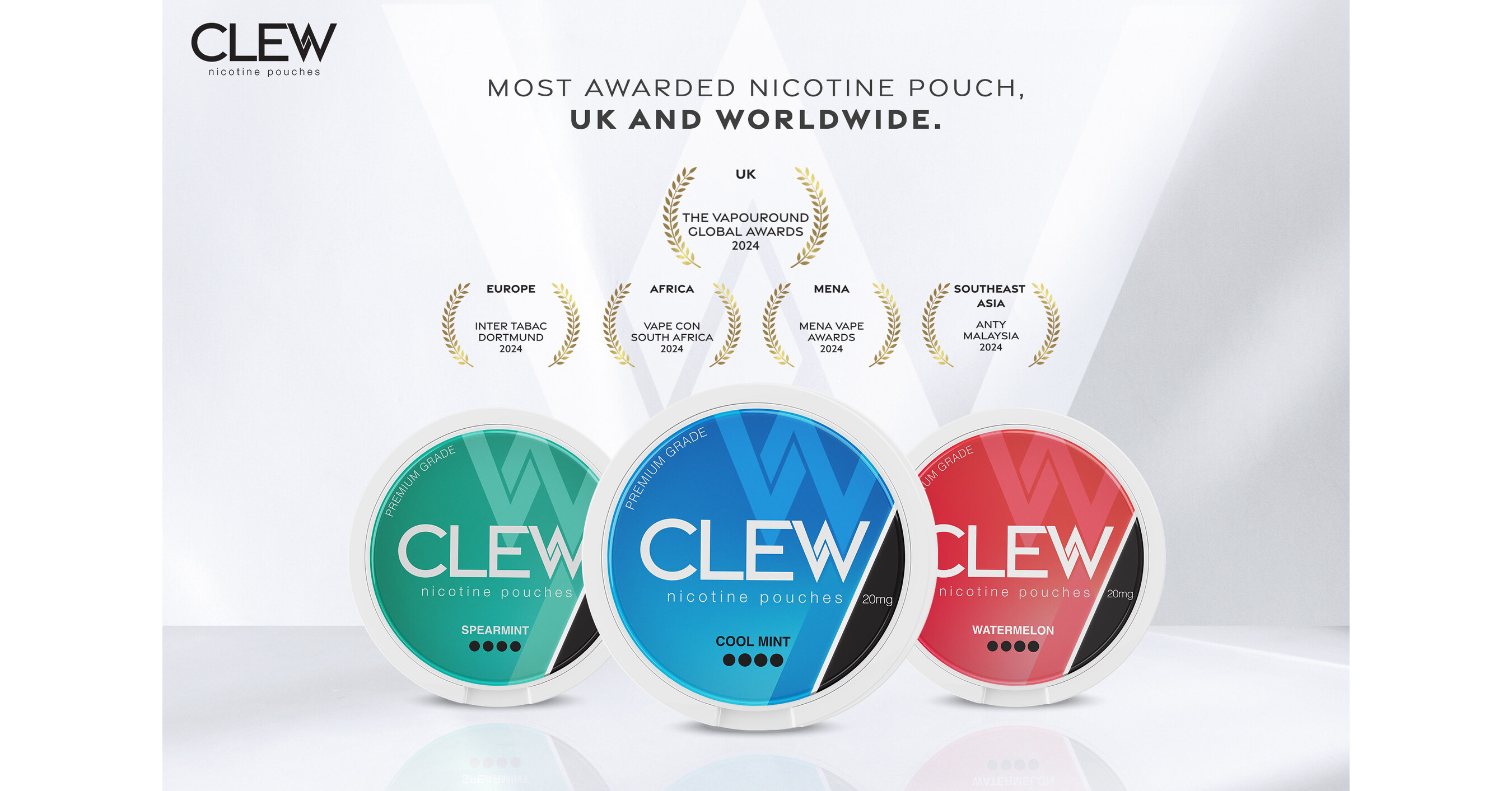 CLEW Again Honoured As 'Best Nicotine Pouch' at Vaper Expo UK