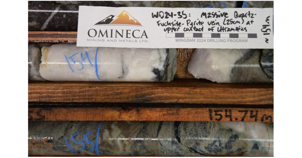 Omineca Expands Diamond Drilling Program at Wingdam