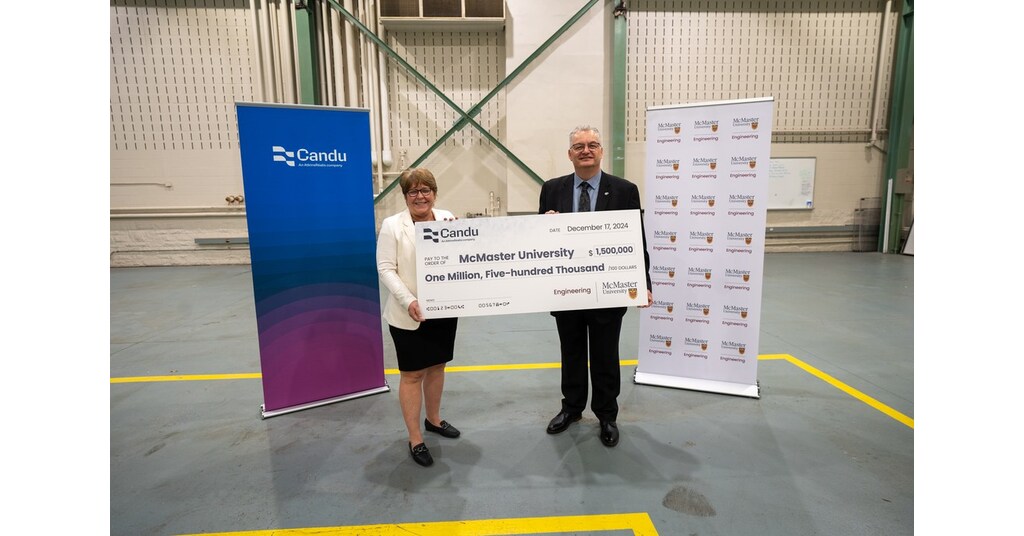 $1.5 million gift from Candu Energy transforms McMaster University ...