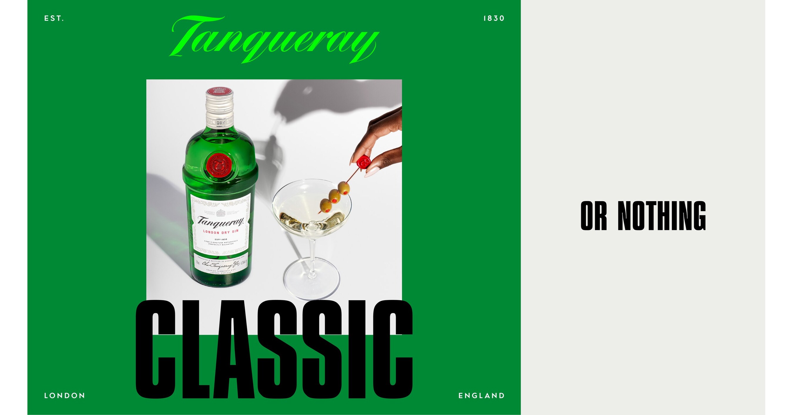TANQUERAY LONDON DRY GIN LAUNCHES 'CLASSIC OR NOTHING' CAMPAIGN: A BOLD ...
