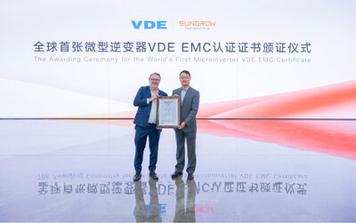 Sungrow Receives the World's First VDE EMC Certificate for Its ...